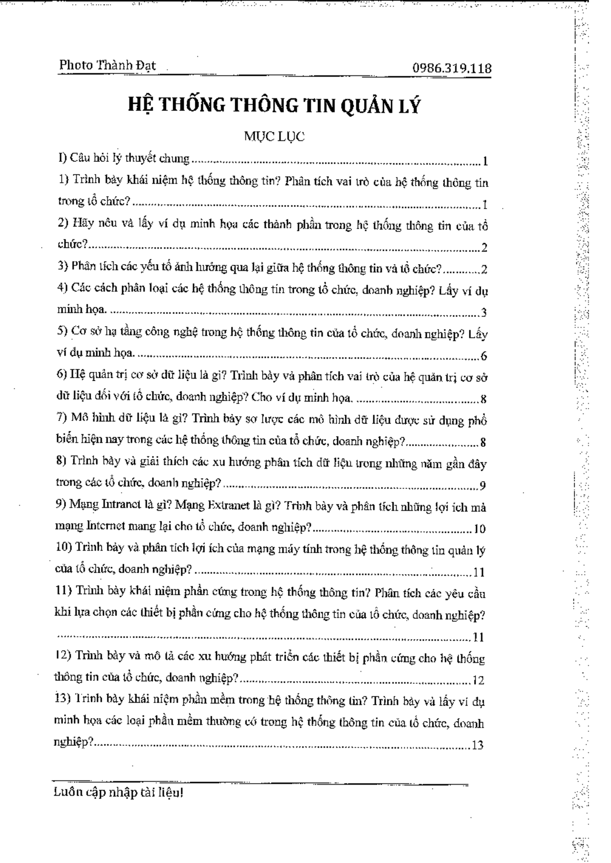 HỆ-THỐNG- Thông-TIN-QUẢN-LÝ-CÓ-BT - Photo Thành Dat 0986.319 HÊ THONG THONG TIN QUAN LY MUC LUC ...