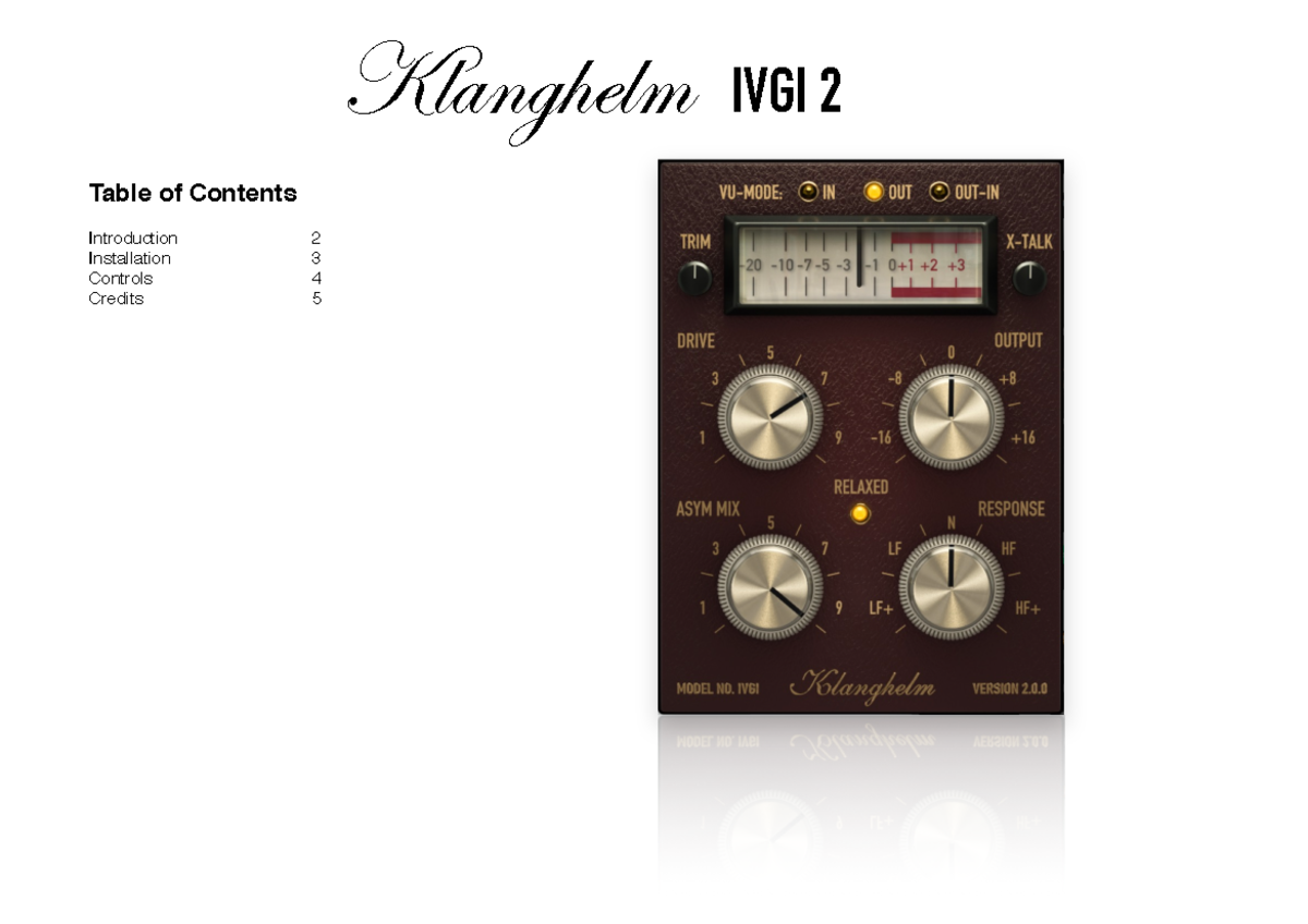 IVGI2-manual - the syllabus - Table of Contents Introduction 2 ...