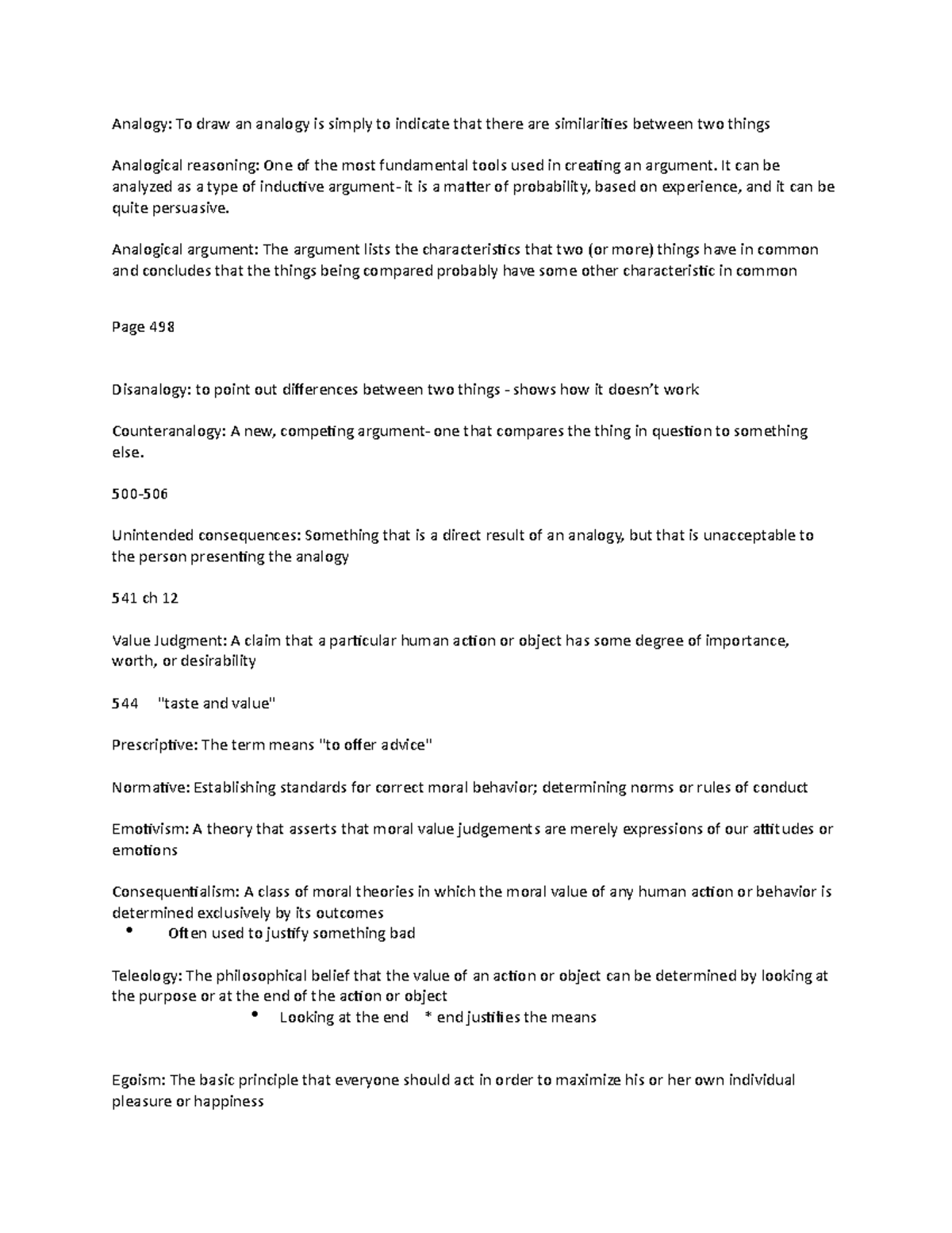 Chapter 10 Reasonings - Analogy: To draw an analogy is simply to ...