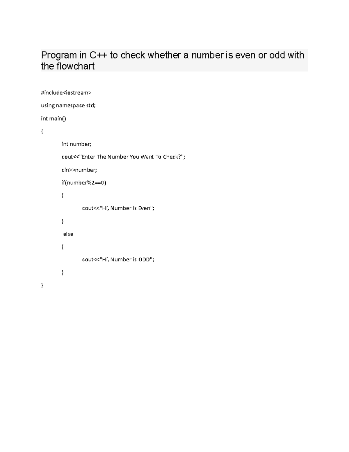 Decision Control Structures Program In C To Check Whether A Number