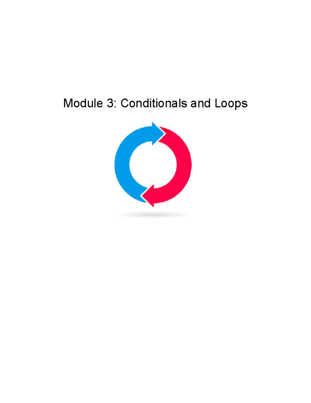Conditionals and Loops Study Materials - Module 3: Conditionals and Loops Lesson 1: Selection ...
