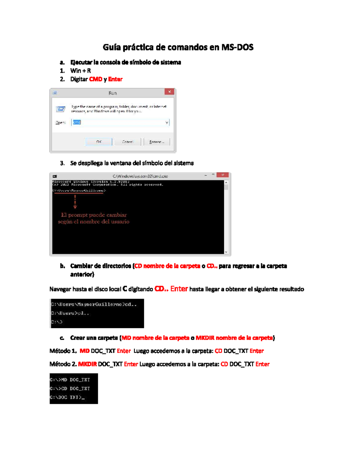 Ejercicio 6 CMD - INTRODUCCIÓN A CMD - Guía práctica de comandos en a ...