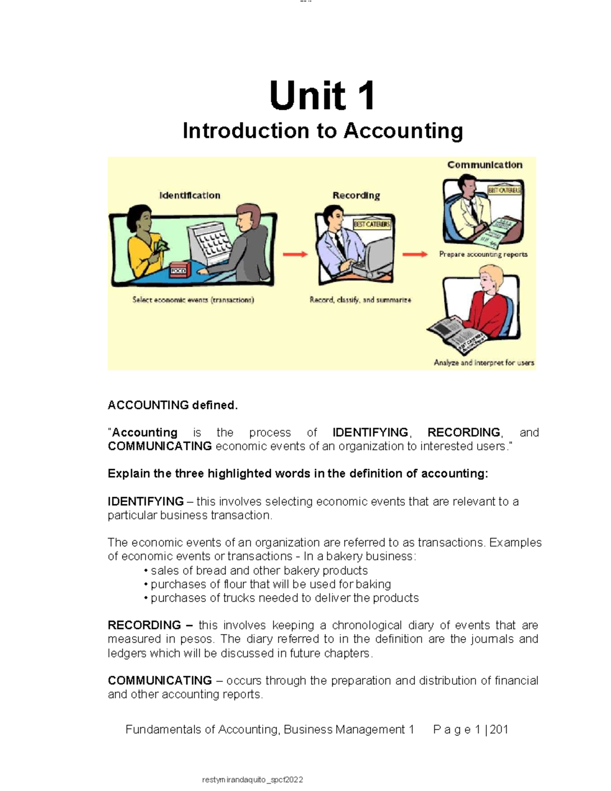 Introduction to Accounting for Accountancy, Business and Management 1 ...