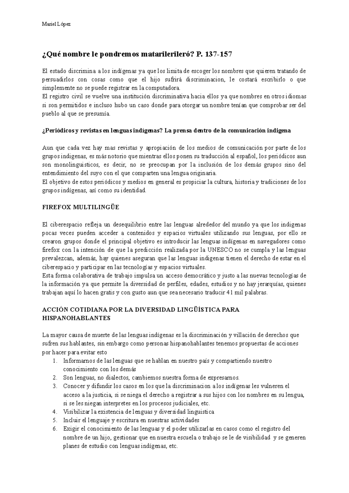 ¿Qué nombre le pondremos matarilerileró - Mariel López ¿Qué nombre le ...