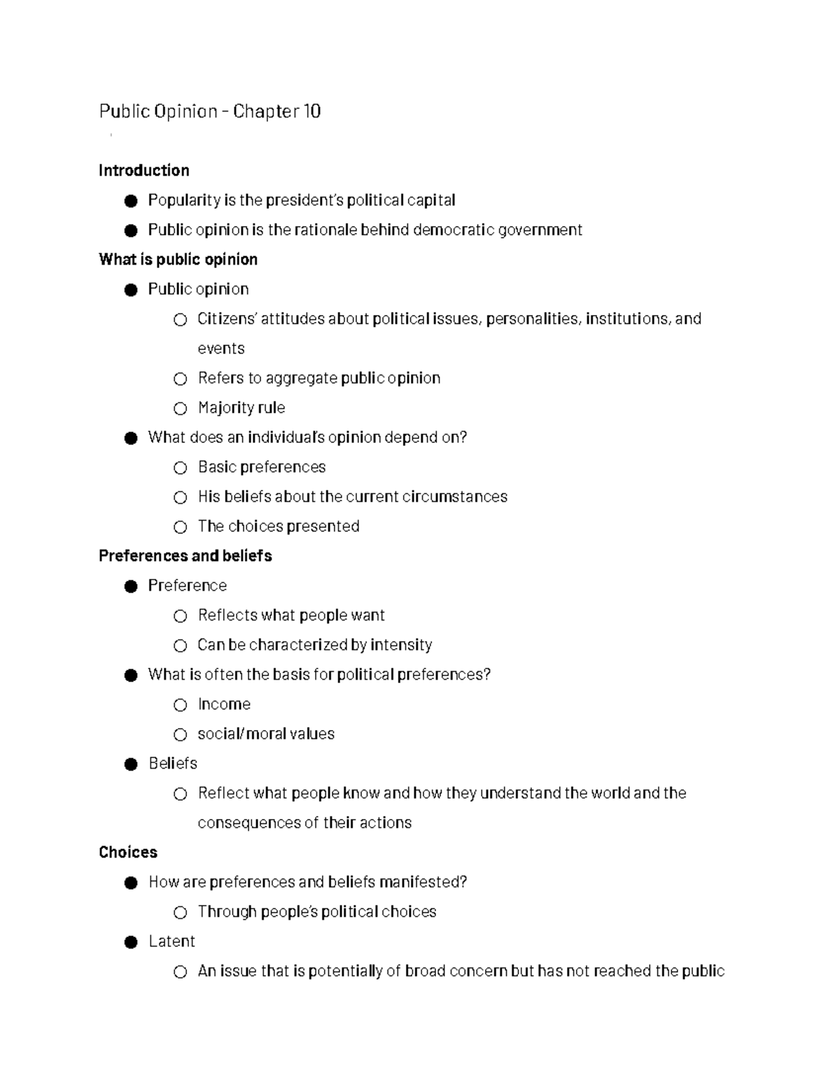 Public Opinion 10 - Studocu