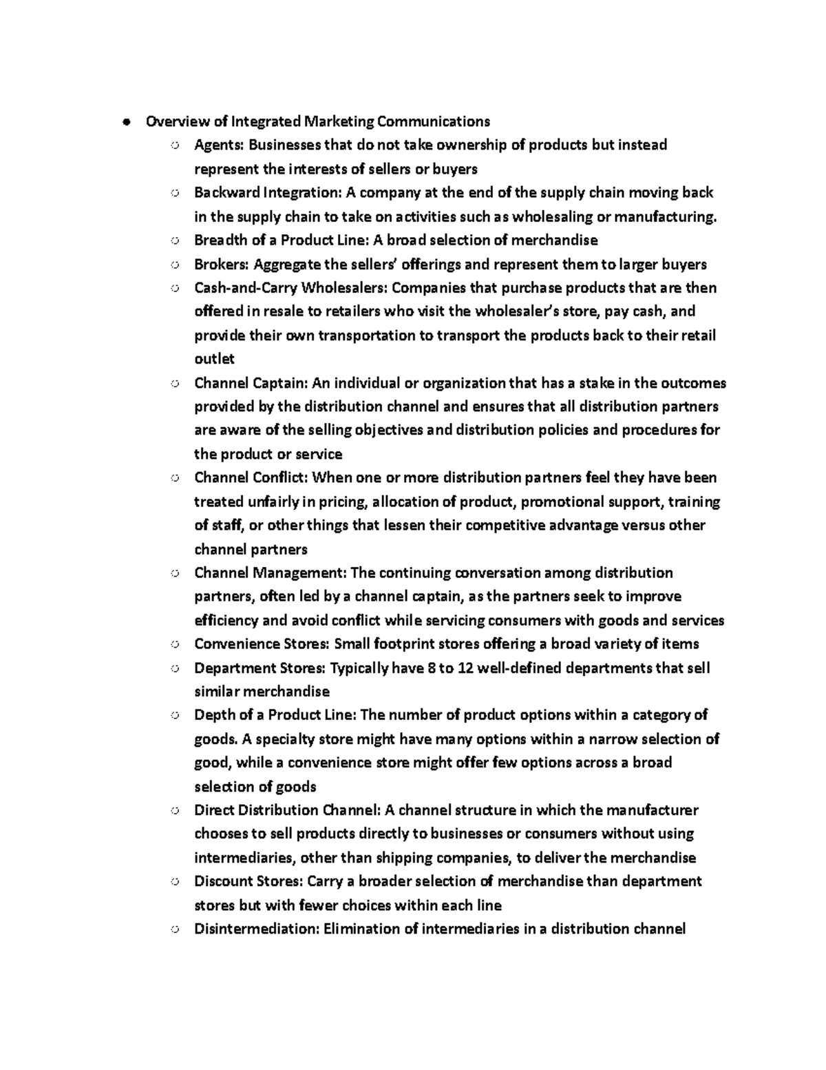 MKT 315 Ch.9 notes 1-book - Overview of Integrated Marketing ...