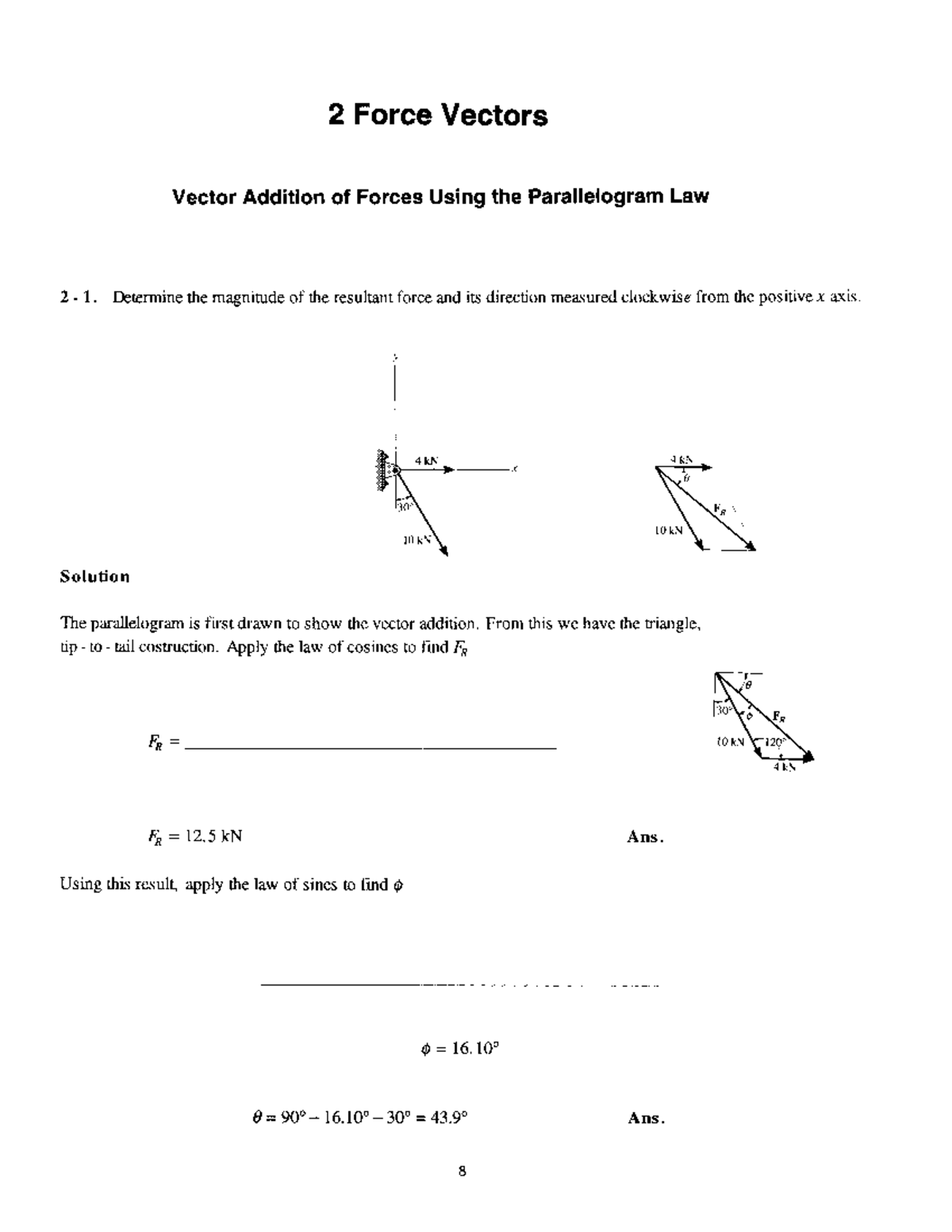 Force Vectors(Q & A) - Practice makes perfects..... - PHYS1032A - Studocu