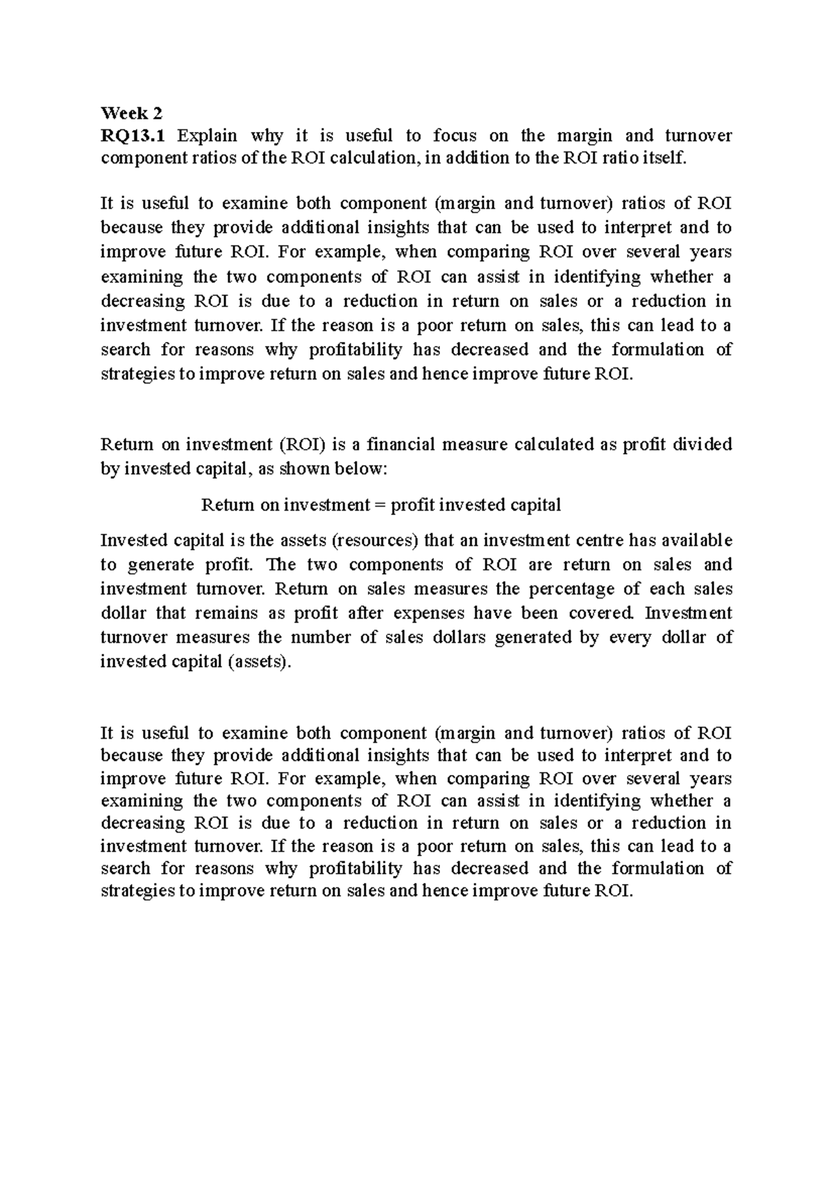 MGNT ACC3200 - Week2 - it contains Week 2 tutorial Answers. they are ...