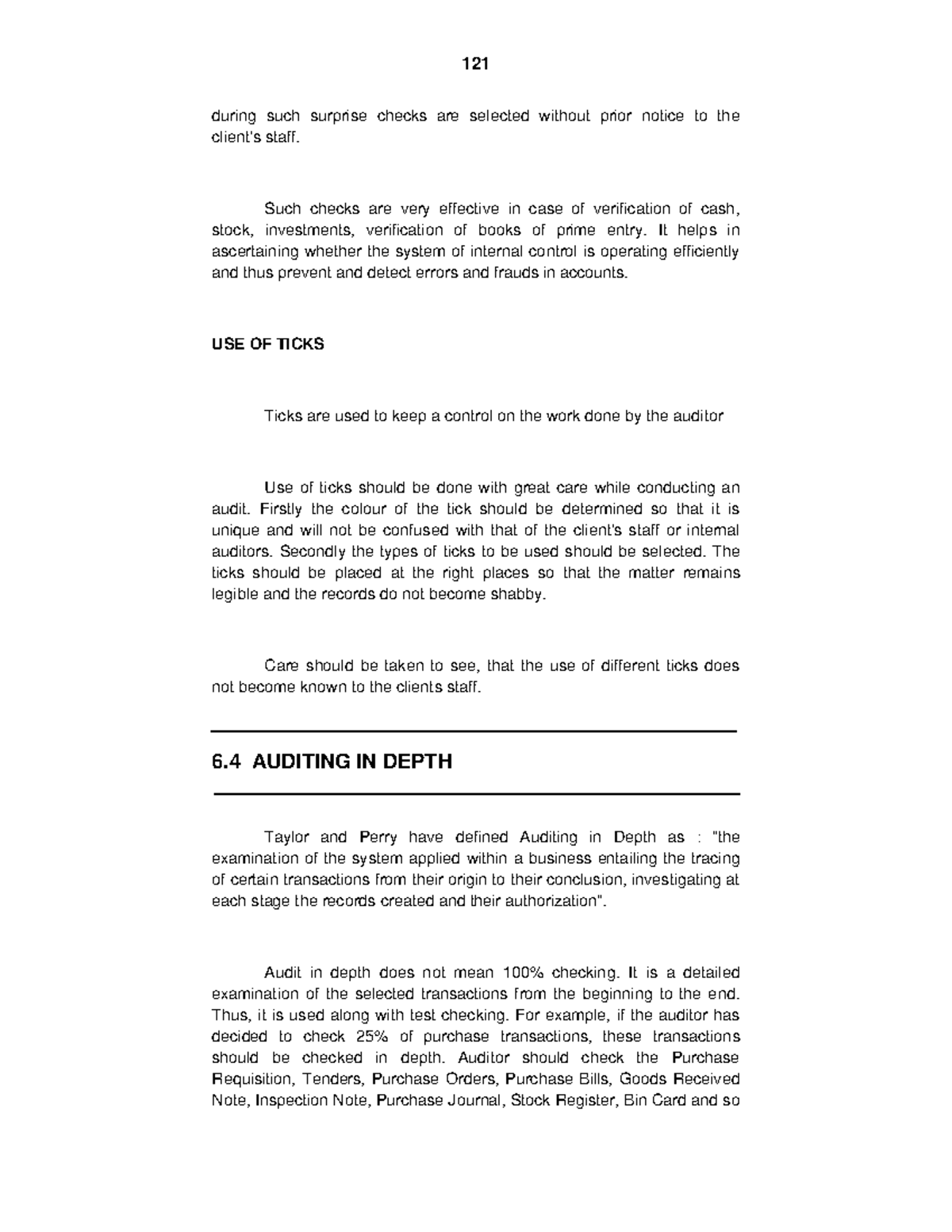 Audit OF Income - during such surprise checks are selected without ...