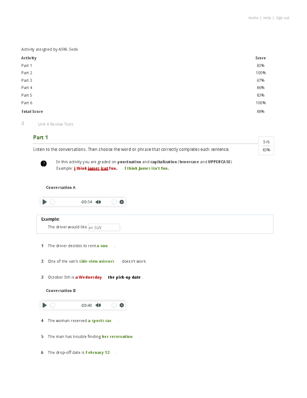 Unit 4 General Test – Mode report – Unit 4 Unit 4 Review Tests – TT ...