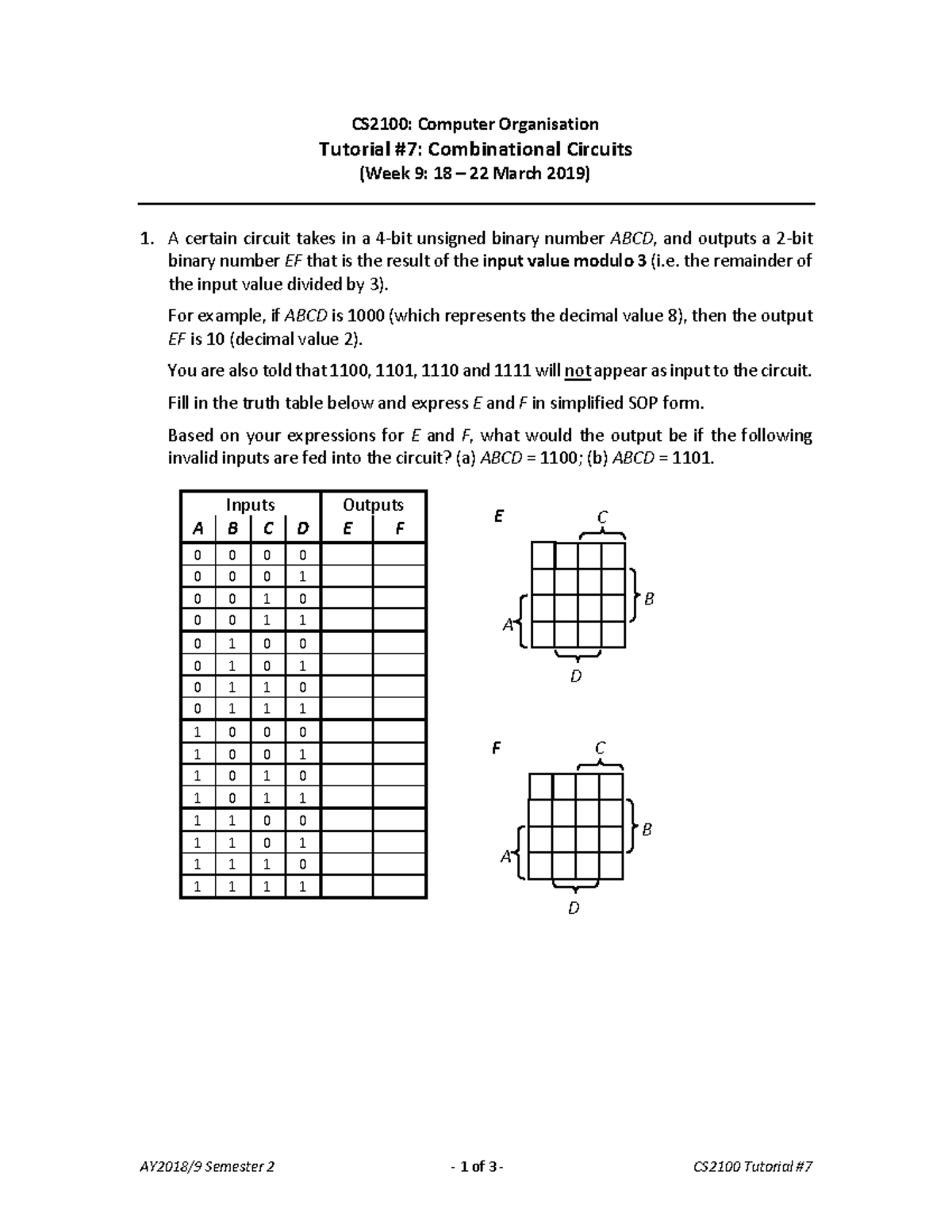 Tut07 Tut 7 Warning Tt Undefined Function 32 Warning Tt Undefined Function 32 Ay20189