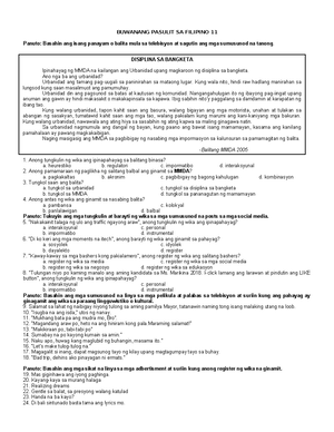 FT 602 Panggitnang Pagsusulit Revised - FT 602 – PANGGITNANG PAGSUSULIT ...