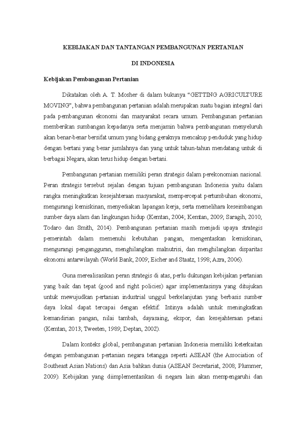 Kebijakan Dan Tantangan Pembangunan Pertanian - KEBIJAKAN DAN TANTANGAN ... Kebijakan Dan Tantangan Pembangunan Pertanian - KEBIJAKAN DAN TANTANGAN ...