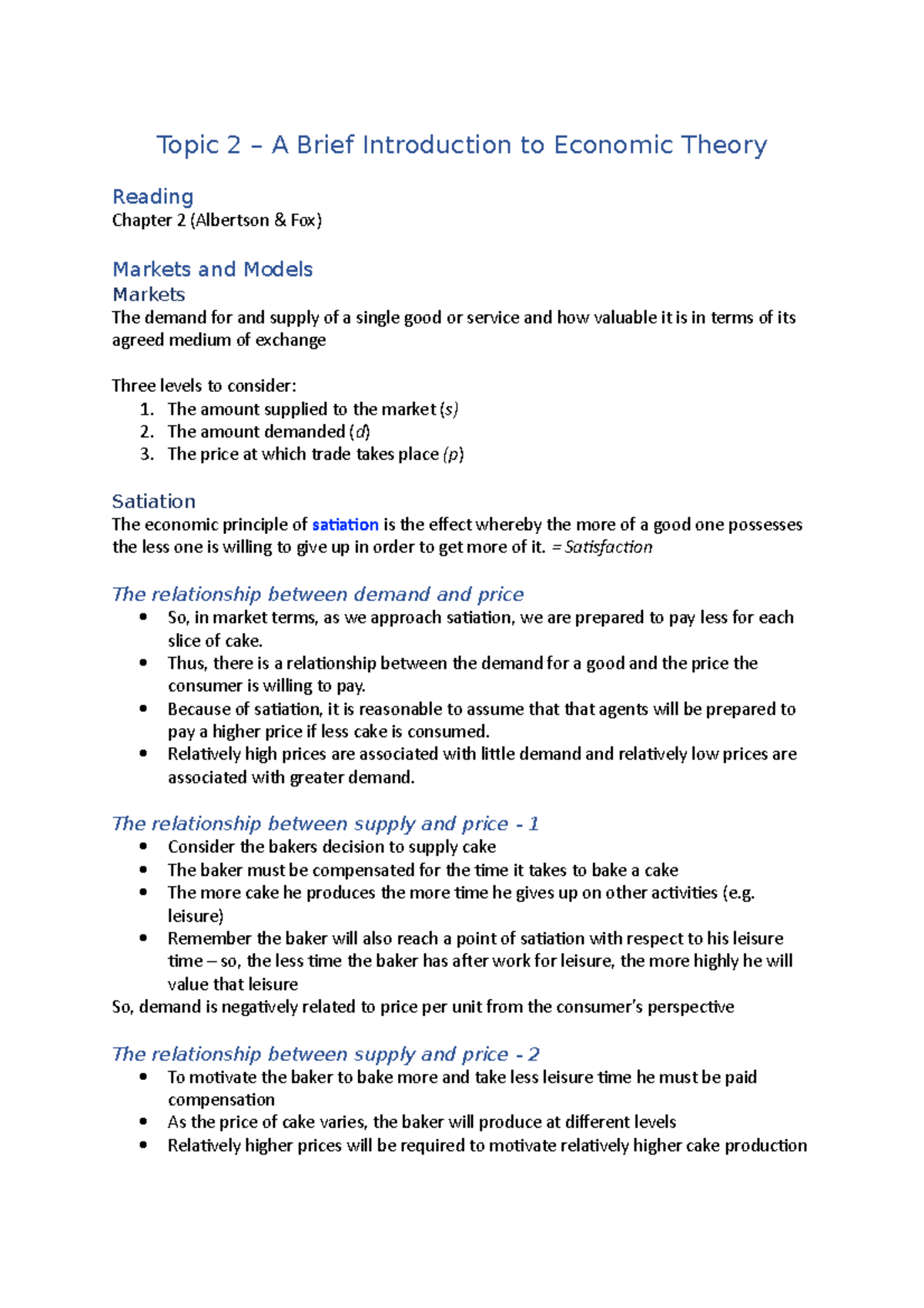 02 A Brief Introduction to Economic Theory CRIM2000 - Topic 2 – A Brief ...