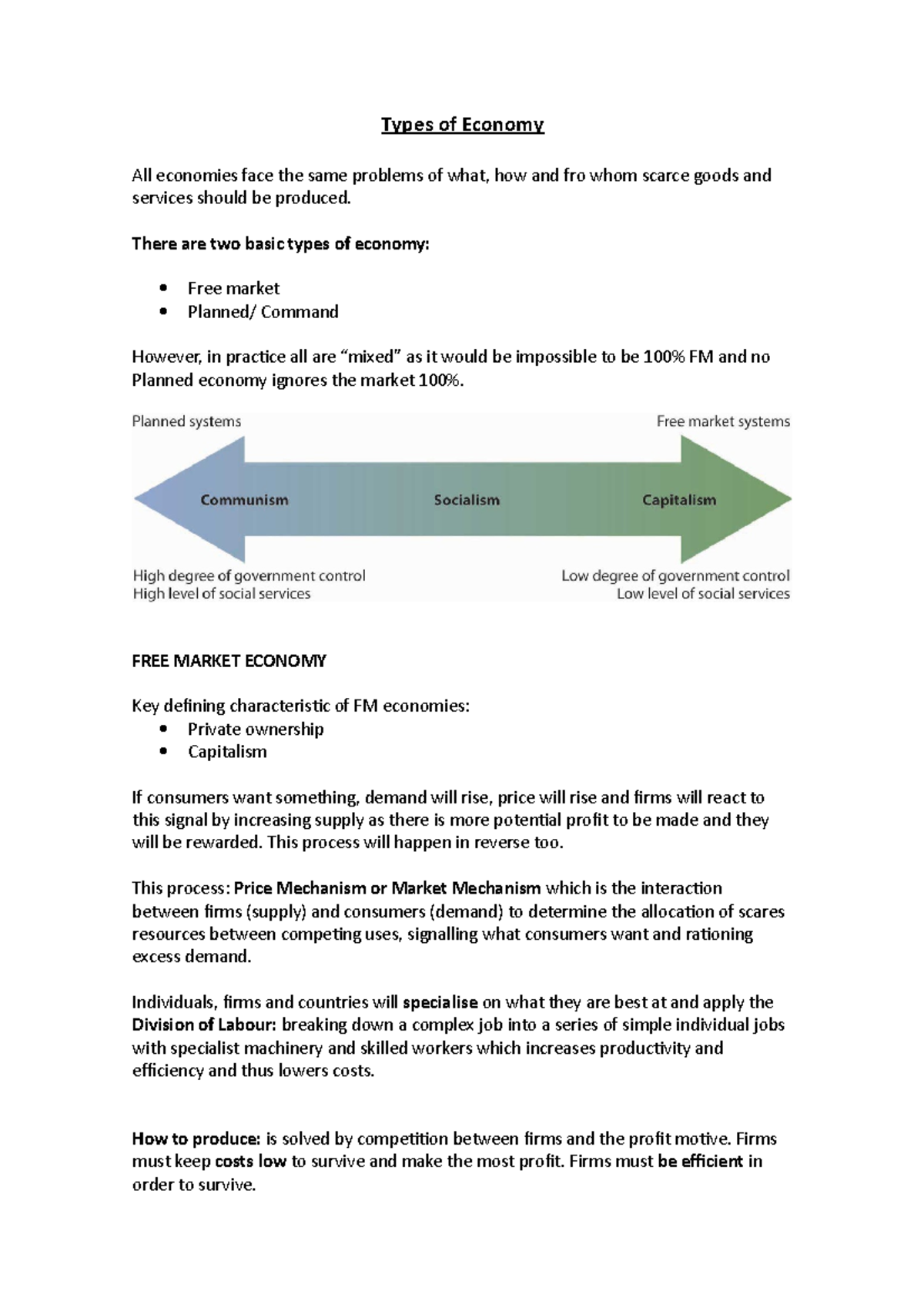 Types of Economy - Types of Economy All economies face the same ...