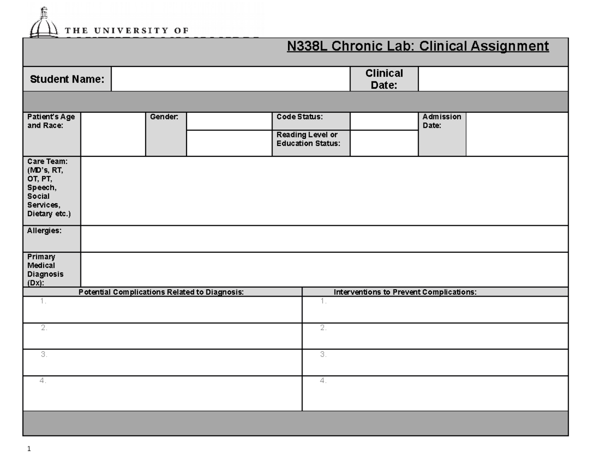 N338L+Chronic+Care+Plan+Template+S+22 - N338L Chronic Lab: Clinical ...