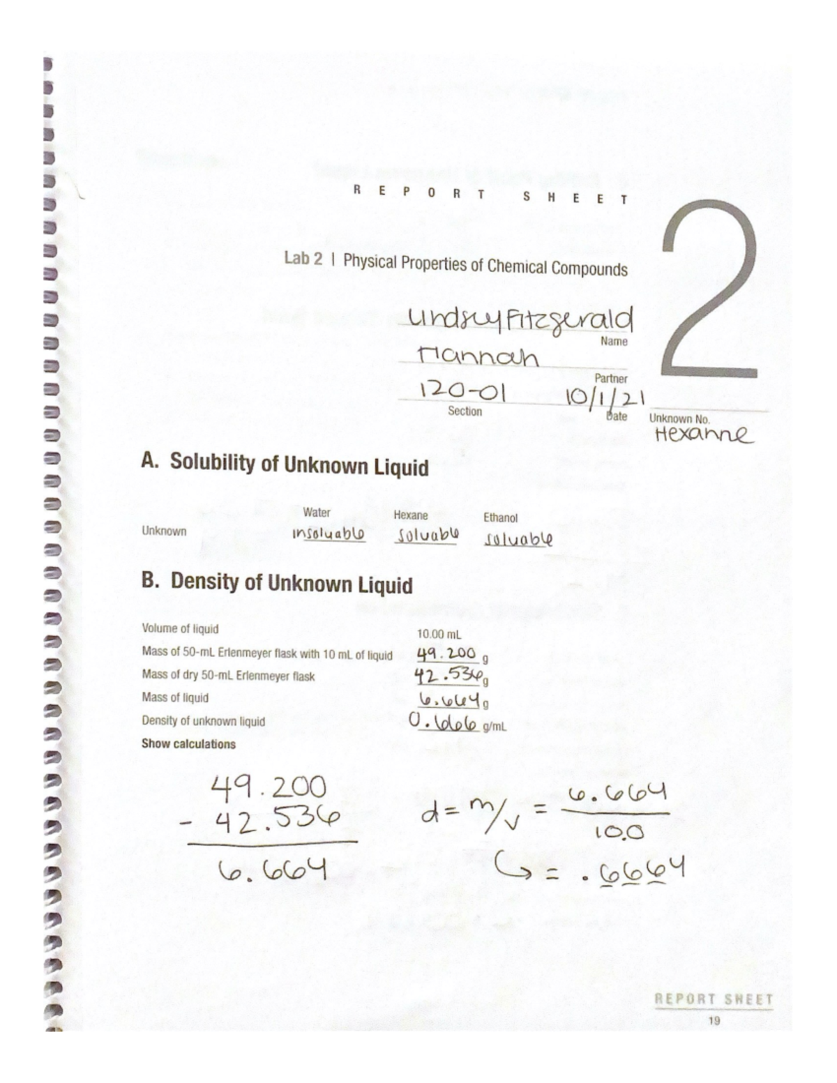 Lab 2 Physical Properties of Chemical Compounds - CHE 120 - Studocu