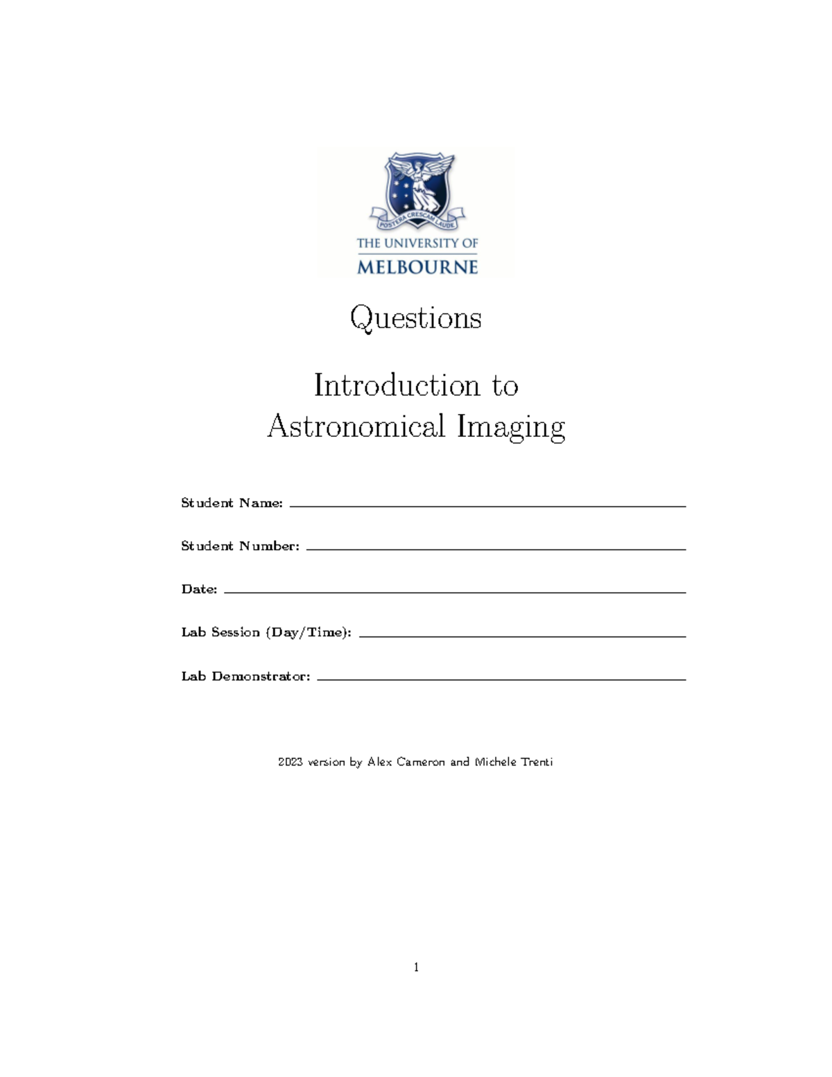 Physics LAB 2 Questions - Questions Introduction to Astronomical ...