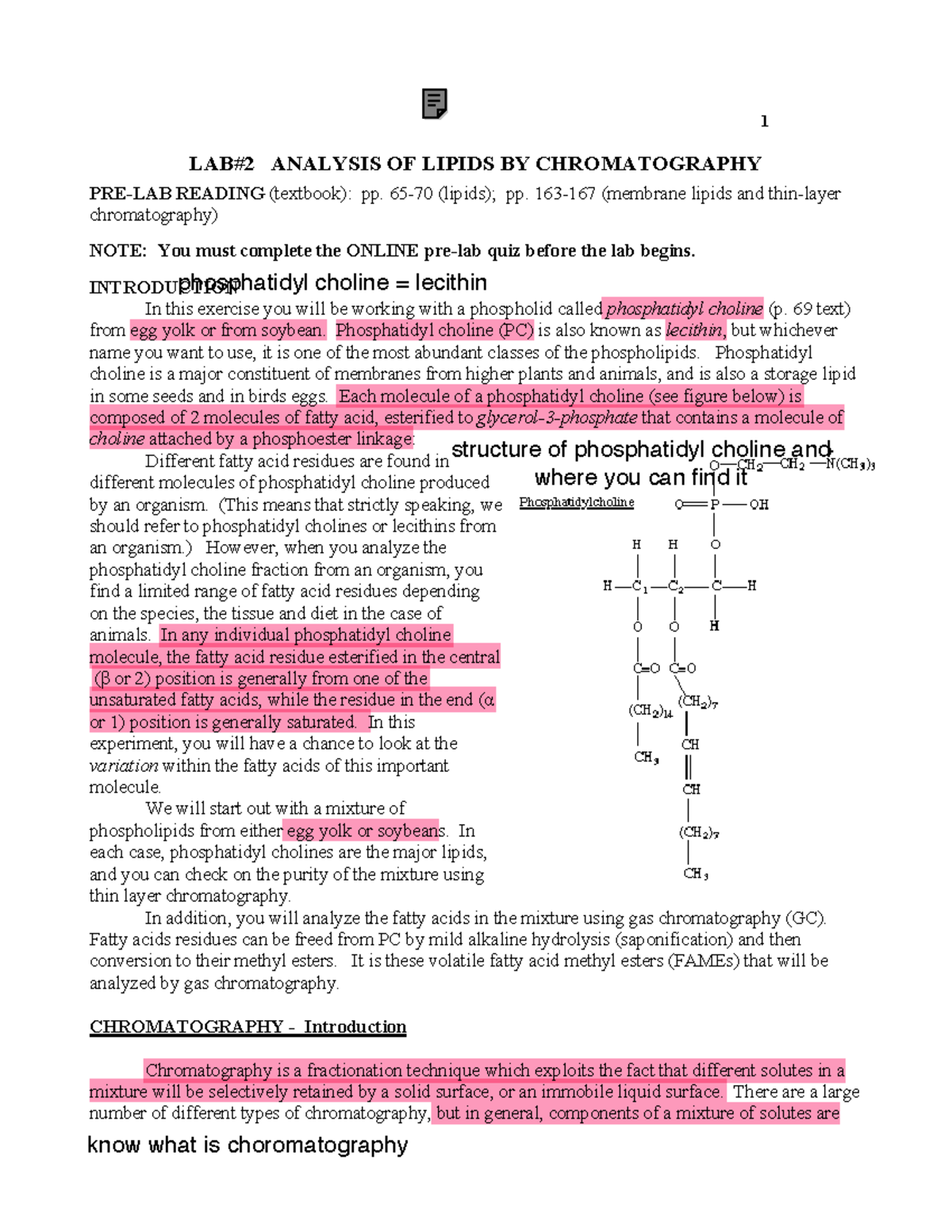 Bio201lab2 cellular biochemistry and metabolism - LAB#2 ANALYSIS OF ...