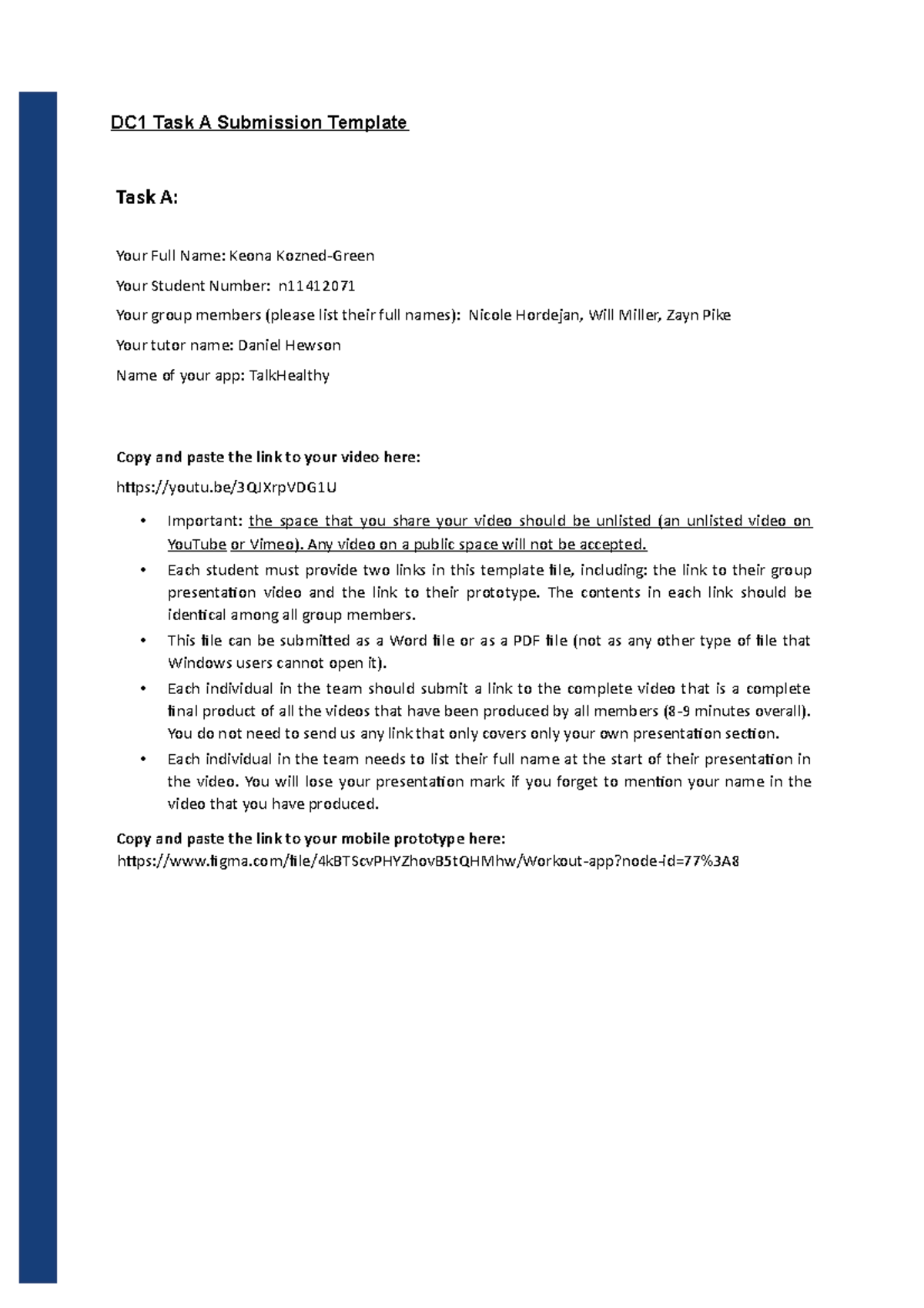 DC1 Task A Submission Template - Any video on a public space will not ...