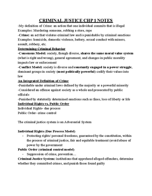 Powerpoint Notes - Justice and Society Powerpoint Notes Criminology Neo ...