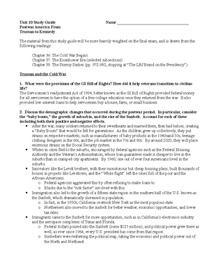 Unit 9 Study Guide World War II - US History Name ...