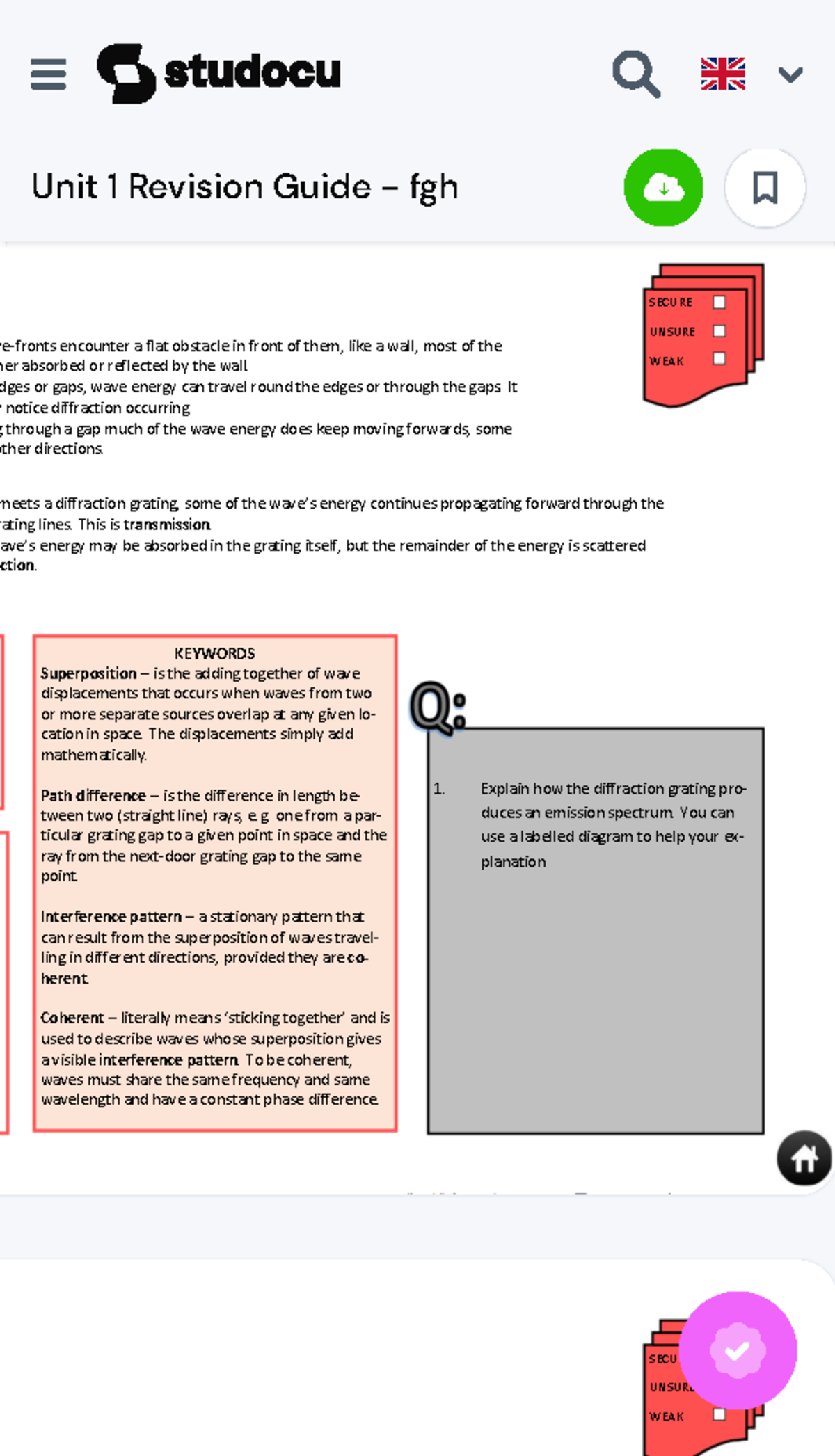 Unit 1 Revision Guide - fgh - BTEC Applied Science Unit 1 Revision ...
