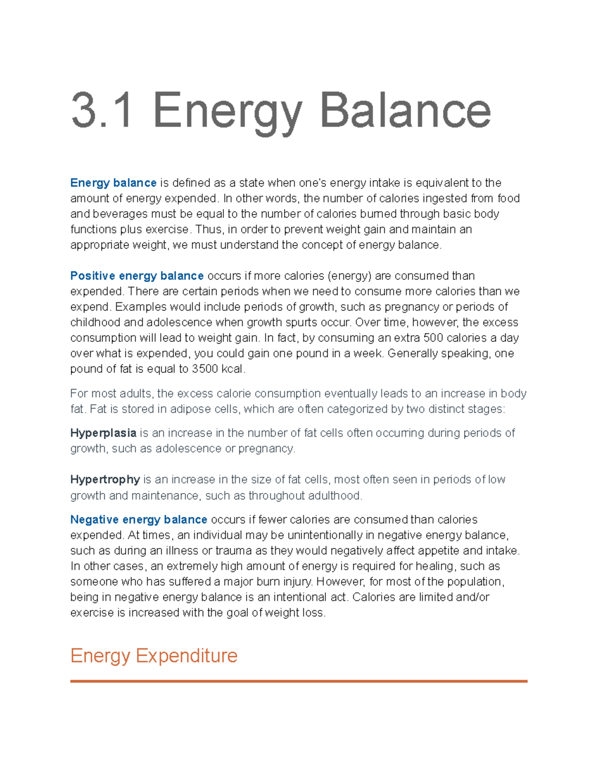 Define Energy Balance In Nutrition at Tawana Tibbs blog
