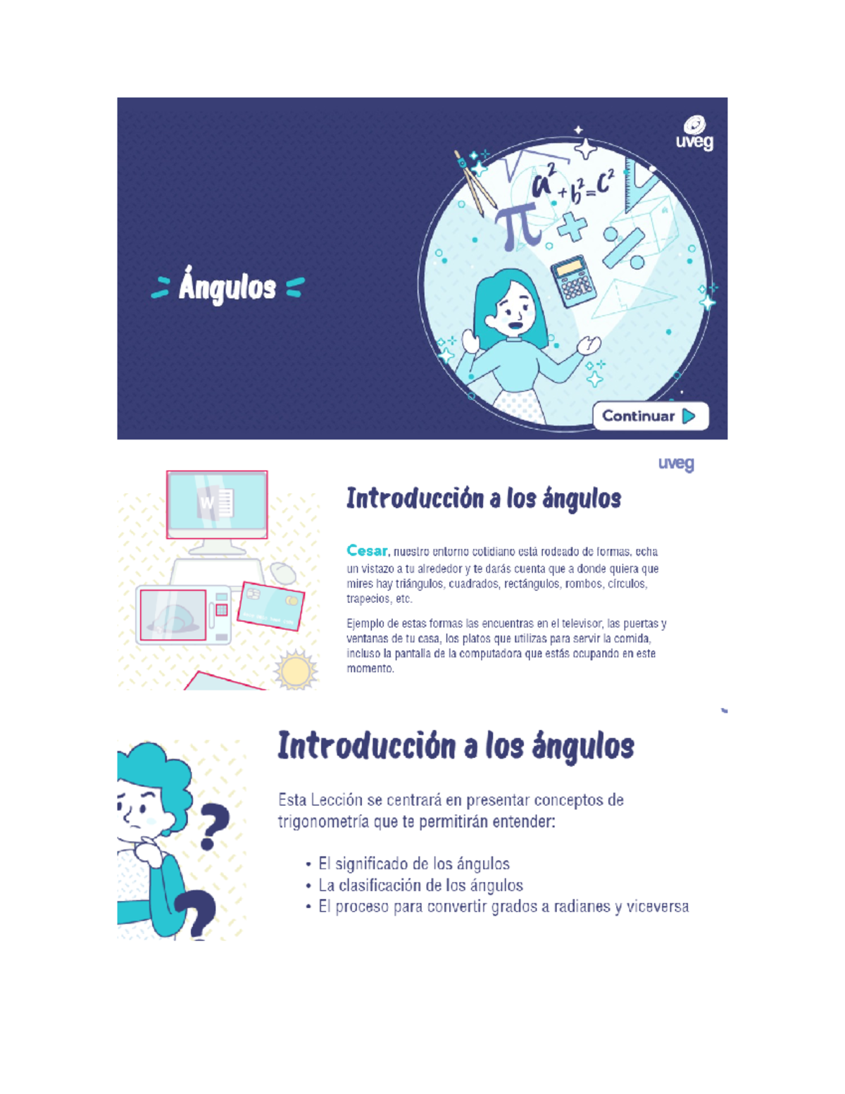 L-7 Angulos - material de repaso - Algebra I - youtube/watch?v ...