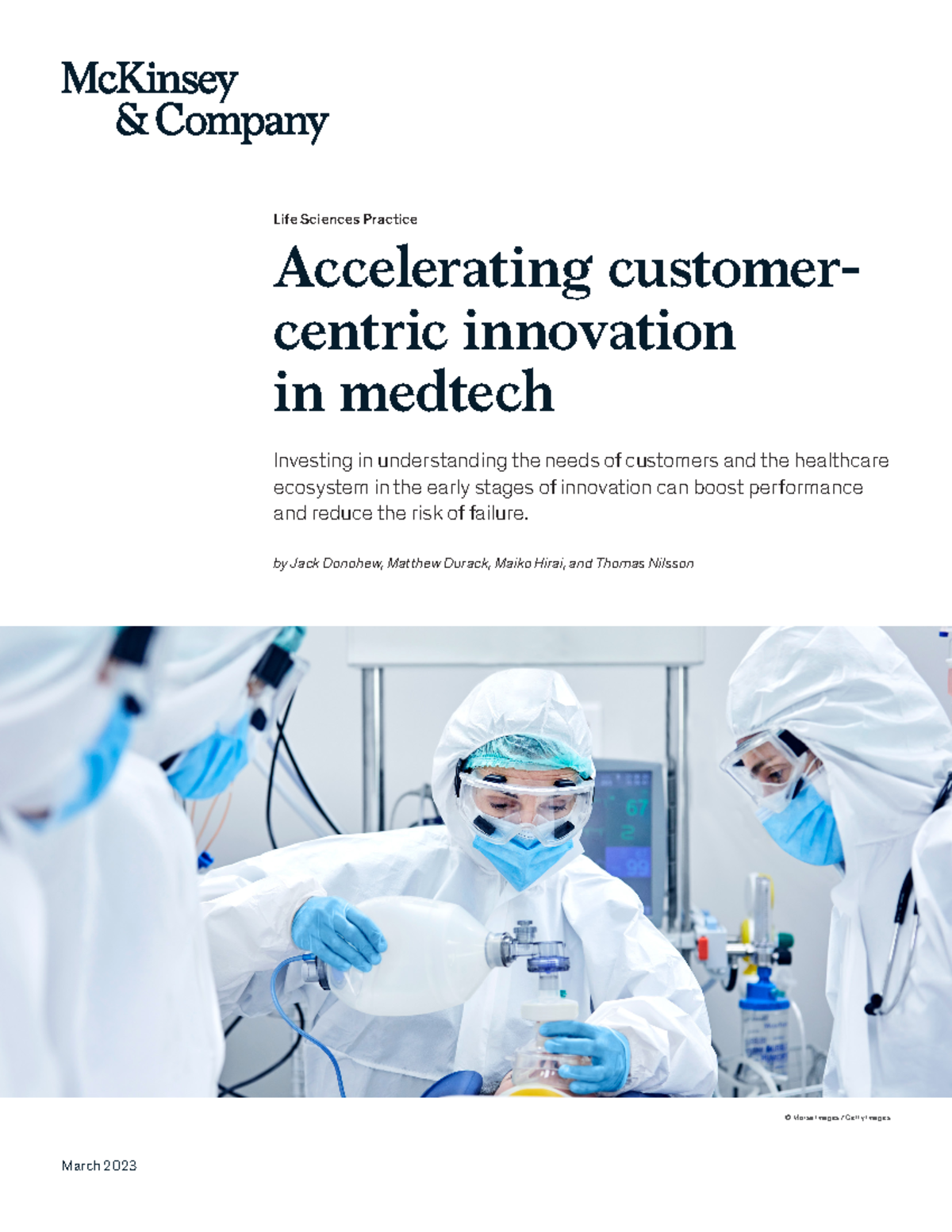 Accelerating customer centric innovation in medtech - Life Sciences Practice Accelerating ...