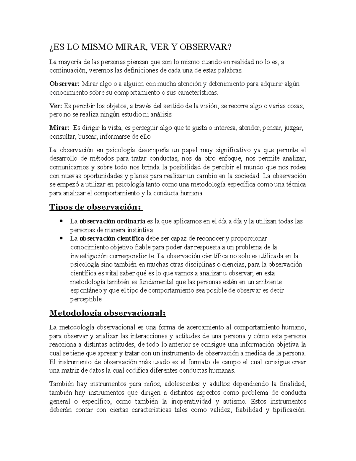 S02.s1 - Tarea 2 - 1. ¿Es lo mismo mirar, ver y observar? (Enlaces a un ...