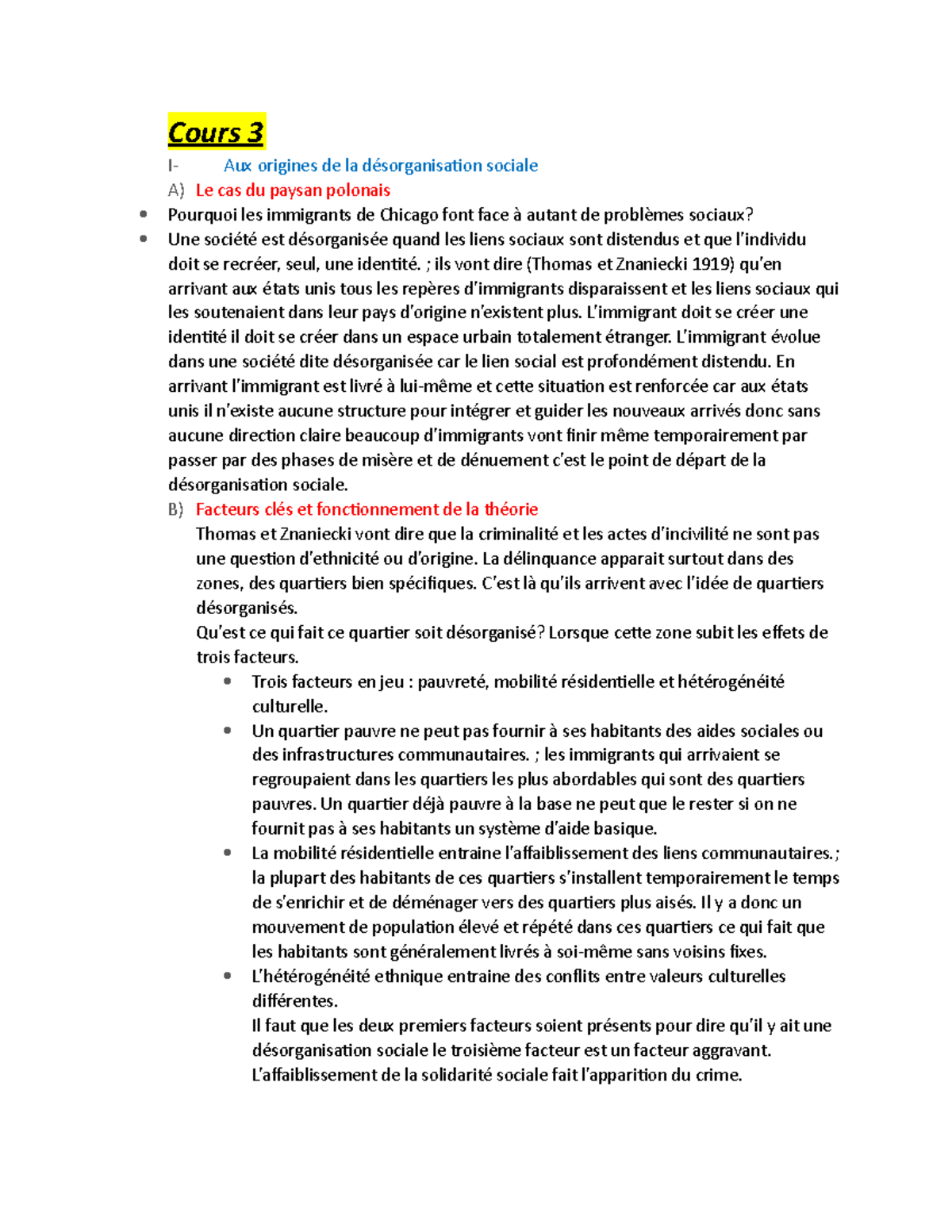 notes du Cours 3 - CRI 1050G - UdeM - StuDocu