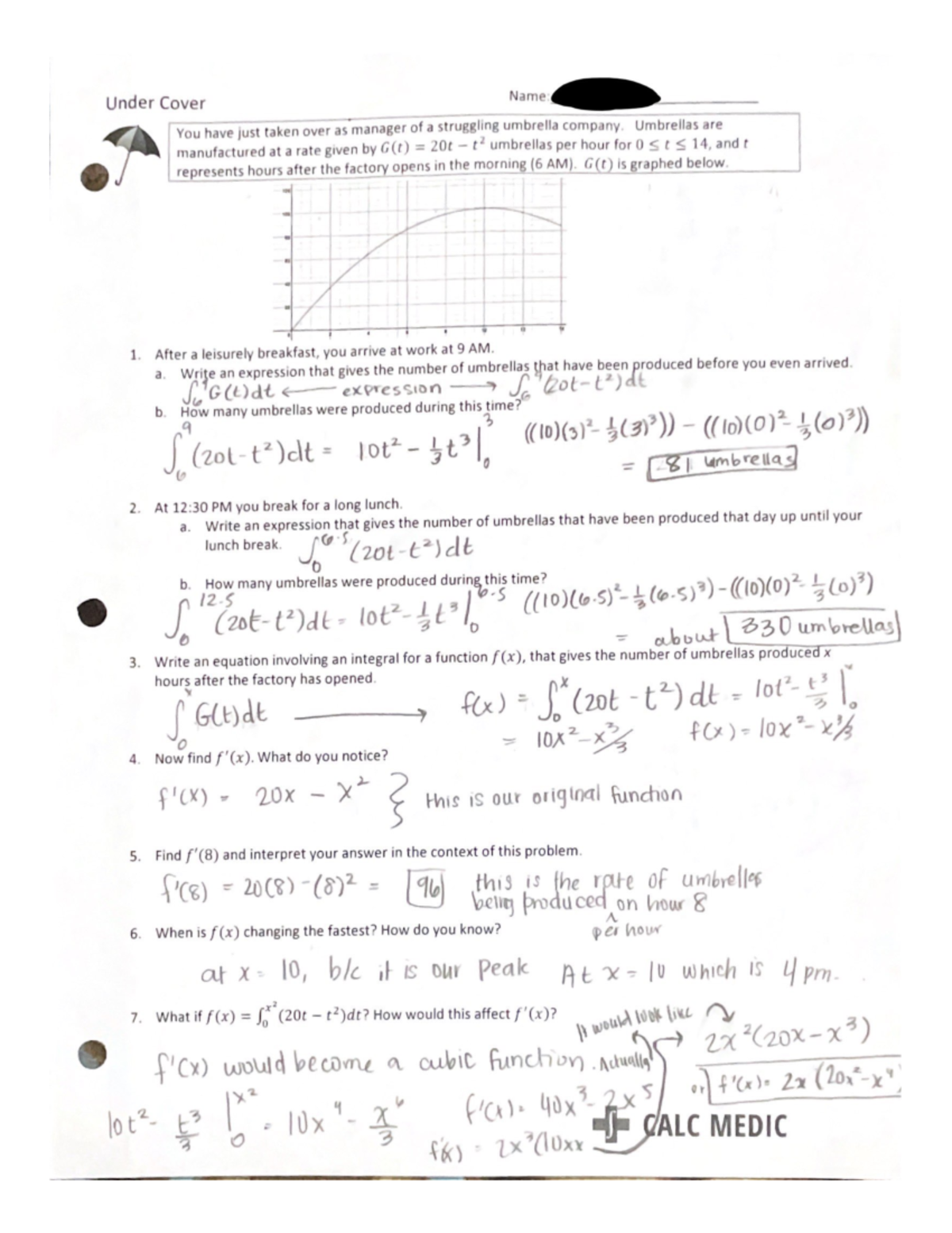 Calculus II - Under Cover FTC II - MA 1723 - Studocu