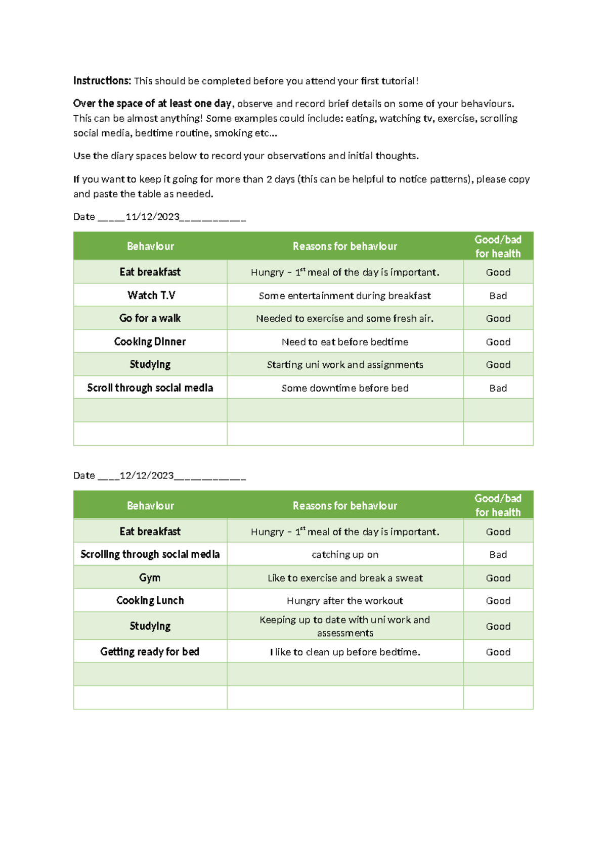 Workbook 1 - Instructions: This should be completed before you attend ...