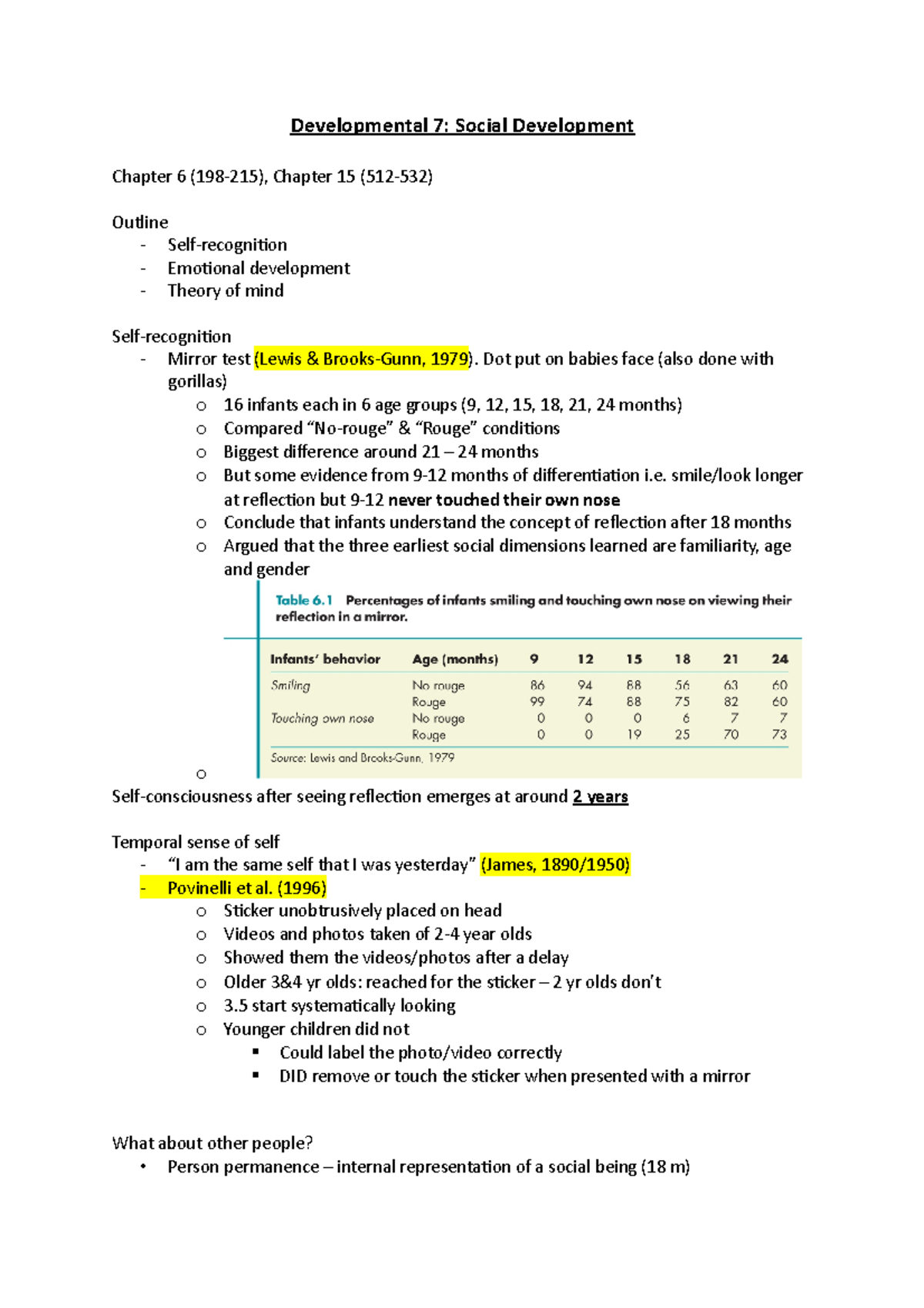 Developmental 7 social development - Developmental 7: Social ...