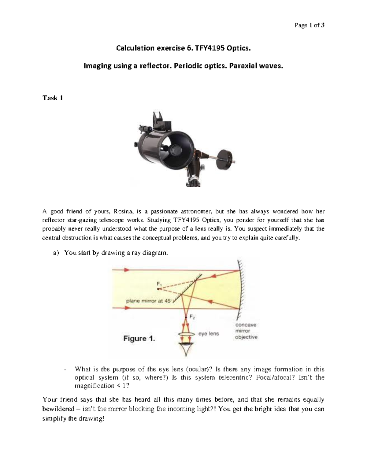 Calc Ex 6 TFY4195 2018 - Calculation exercise in Optical Physics - Page ...
