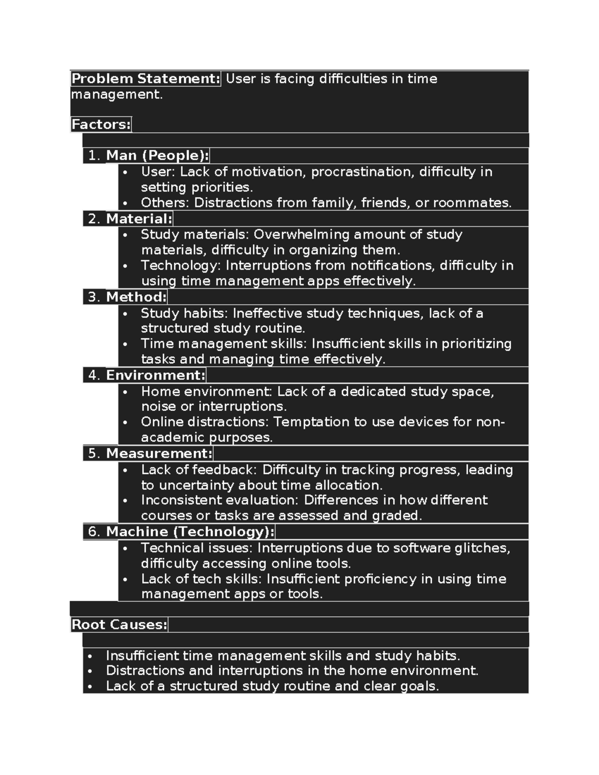 Wsm quiz other ans - good - Problem Statement: User is facing ...