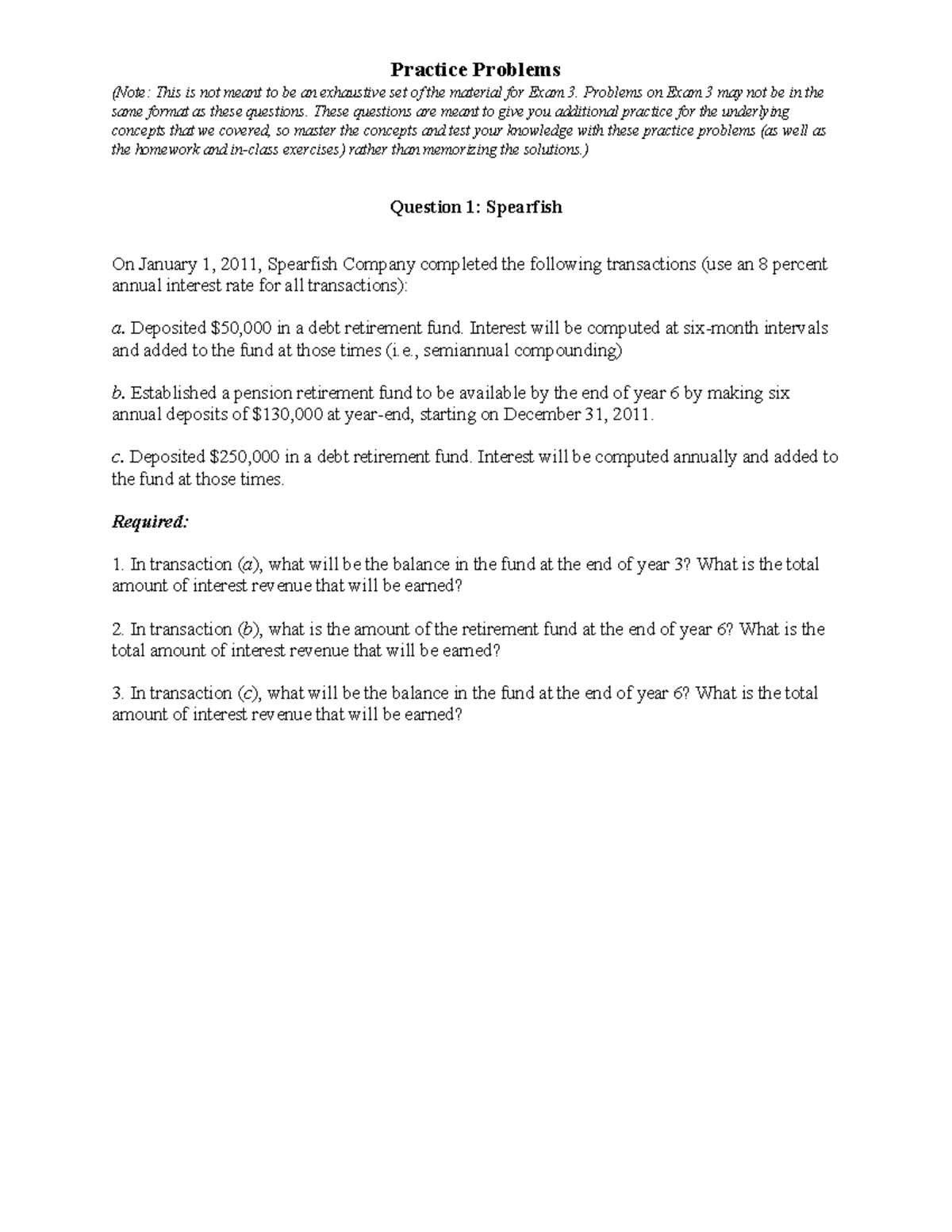 Practice problem set 4 - Accounting stuff - Practice Problems (Note ...