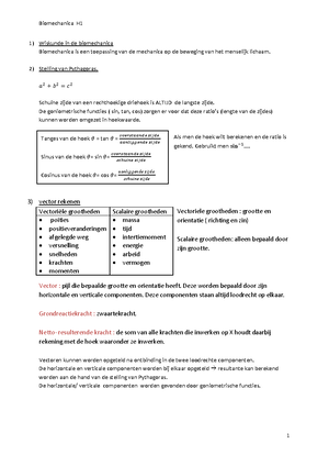Fysica - Samenvatting - Fysica Hoofdstuk 1: De wetenschappelijke ...