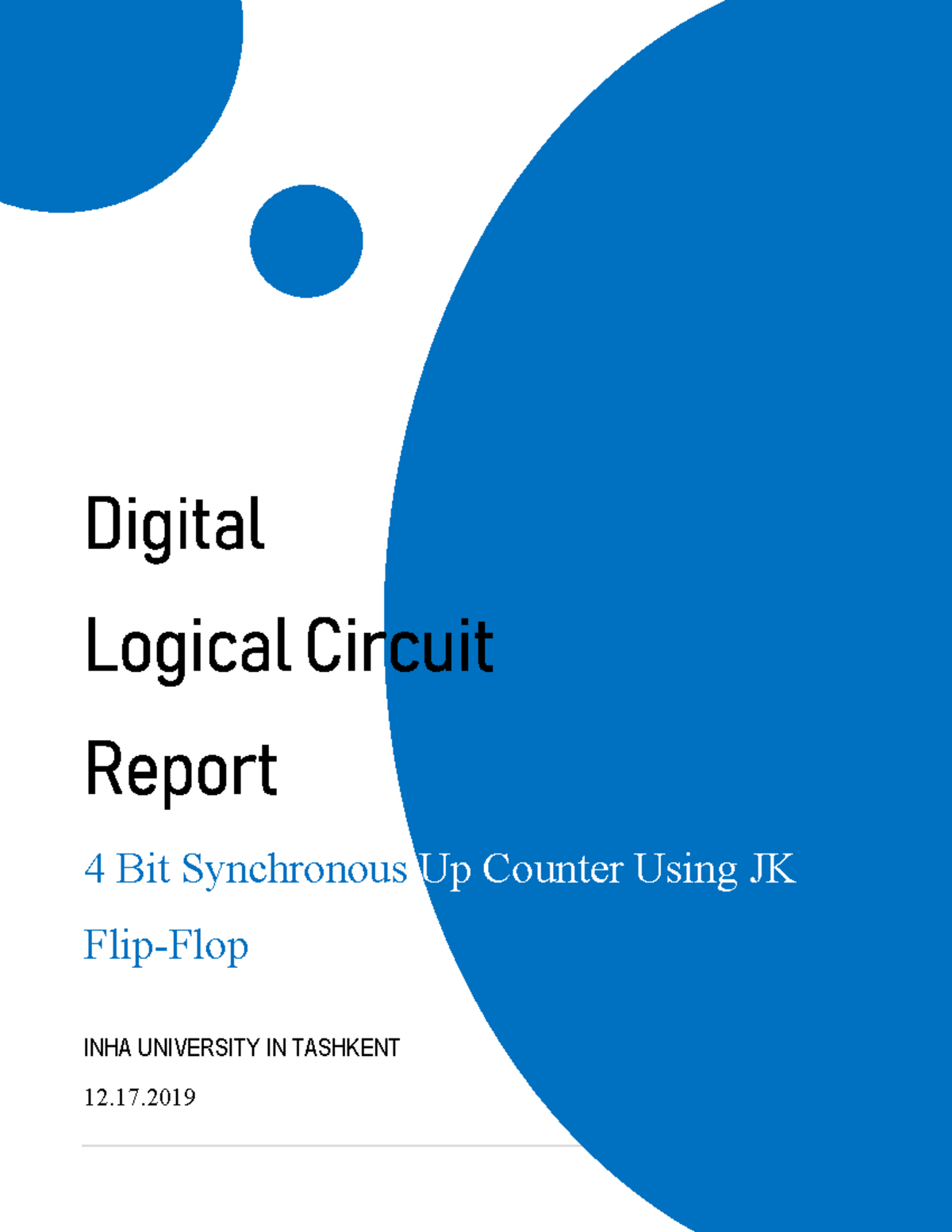 Dlc project - 4 Bit Synchronous Up Counter Using JK Flip-Flopet System ...