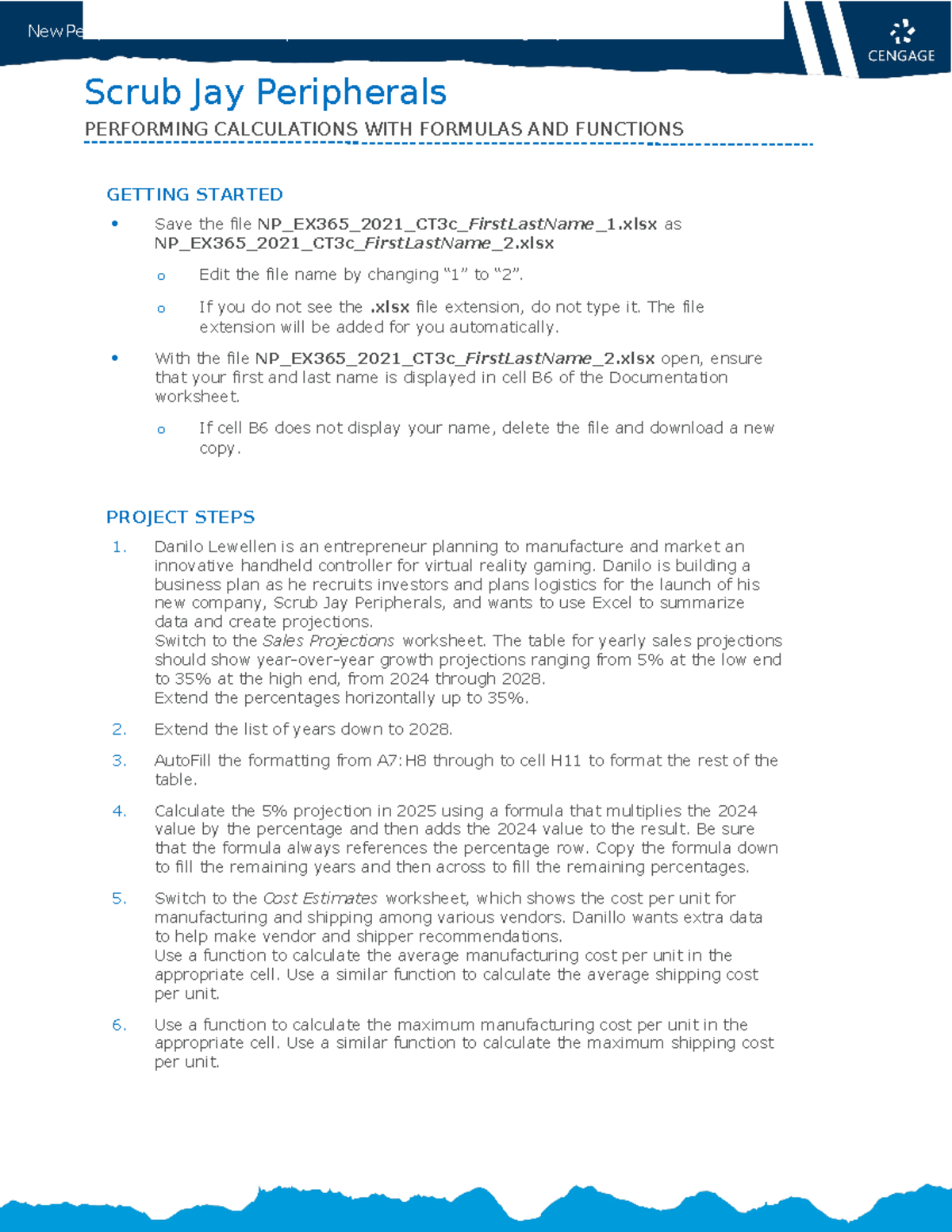 Instructions NP EX365 2021 CT3c - New Perspectives Excel 365/2021 ...