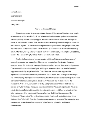 Civic Engagement Topic Proposal - Meriza Gomez HIST 1302- Professor ...