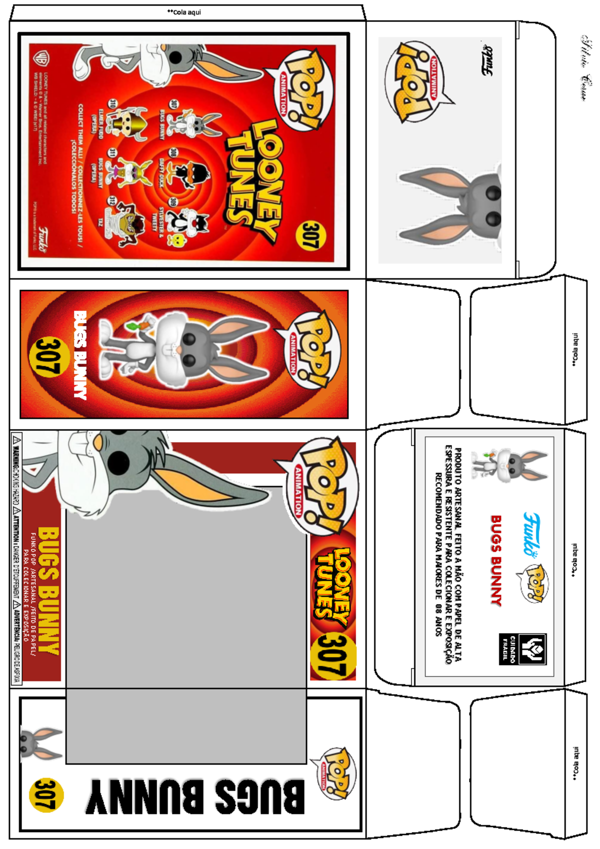 BOX BUGS Bunny Funko Papel - Cinematografia - Silvio Cesar **Cola aqui ...