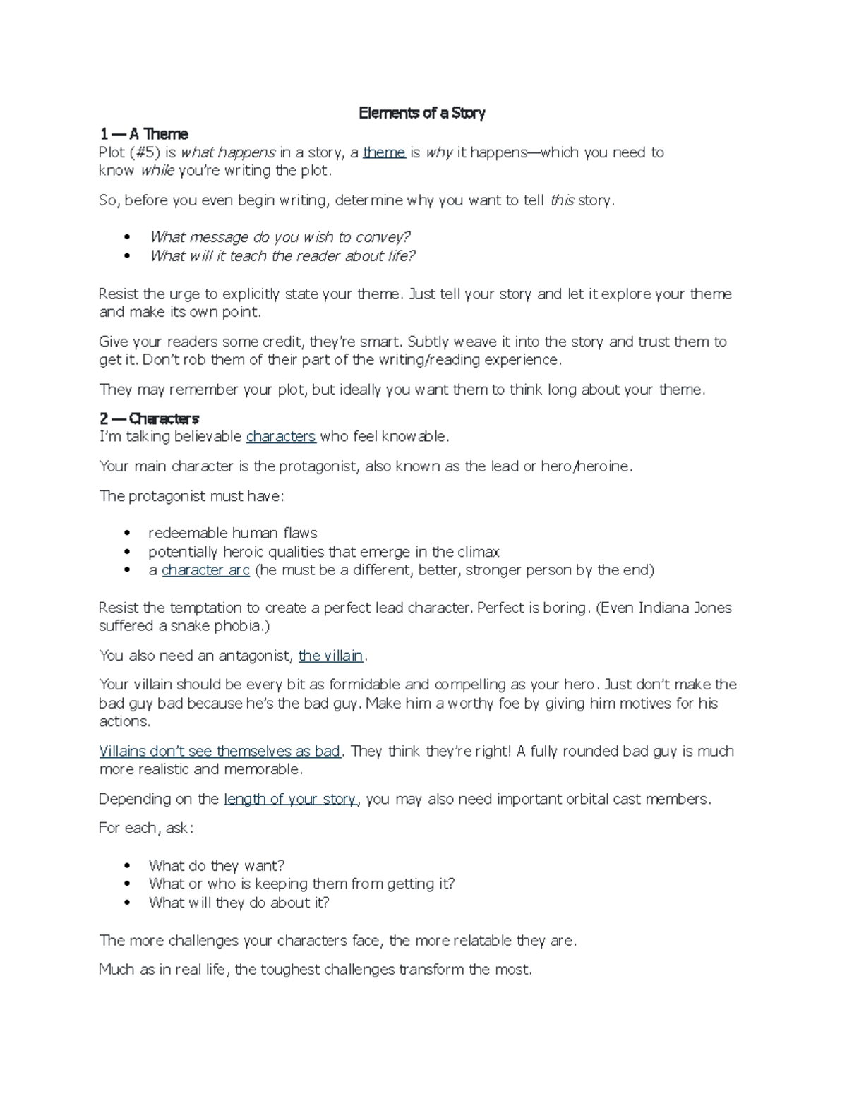 Inbound 4242787116711662074 - Elements of a Story 1 — A Theme Plot (#5 ...