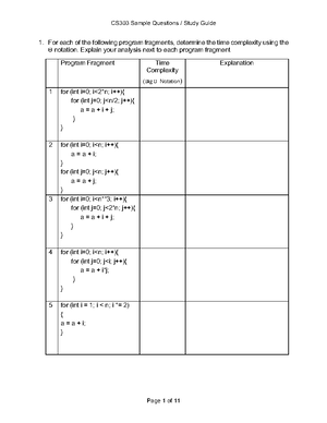 Lab2 - practice materials for exam - CS 303 - Studocu