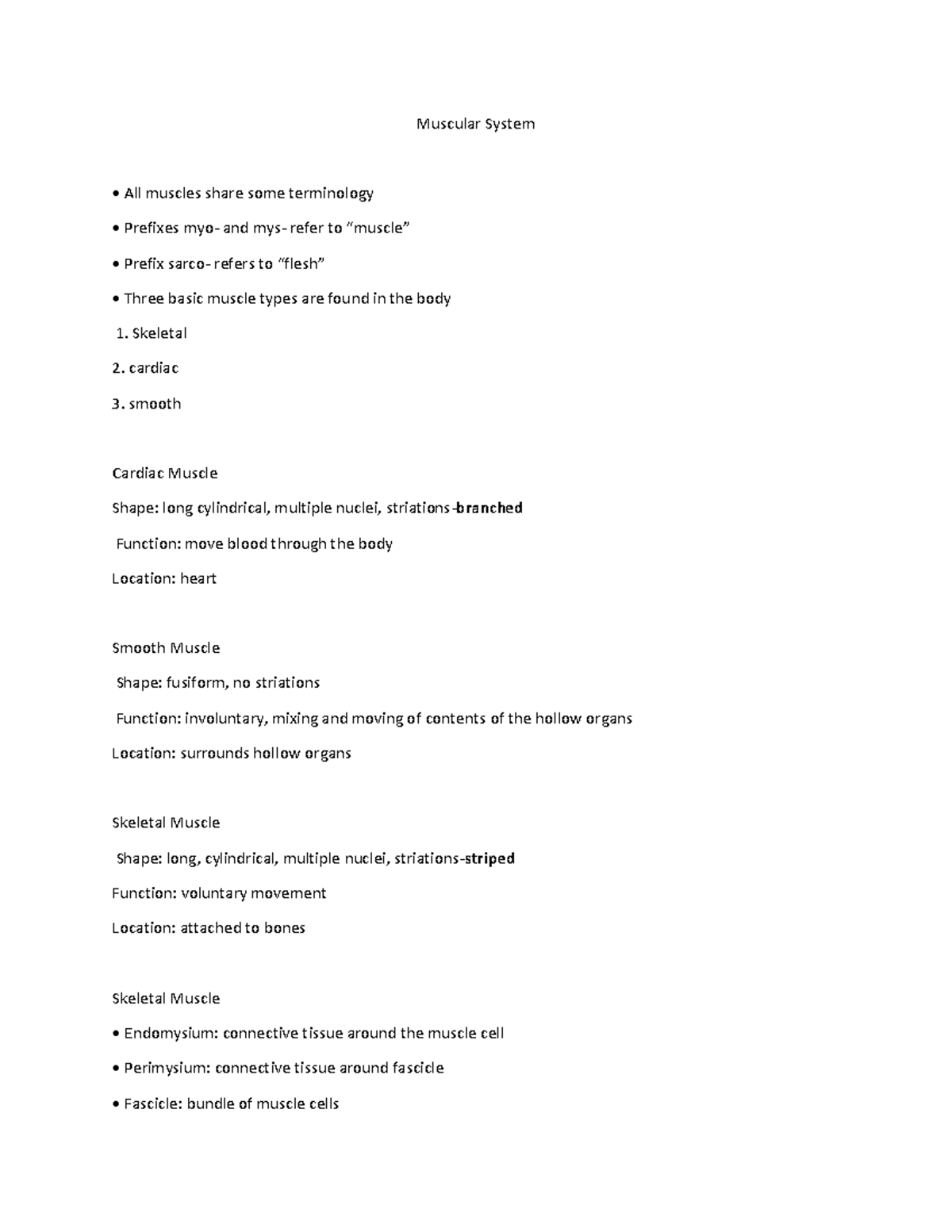 Document 17 - Muscle System - Muscular System All muscles share some ...
