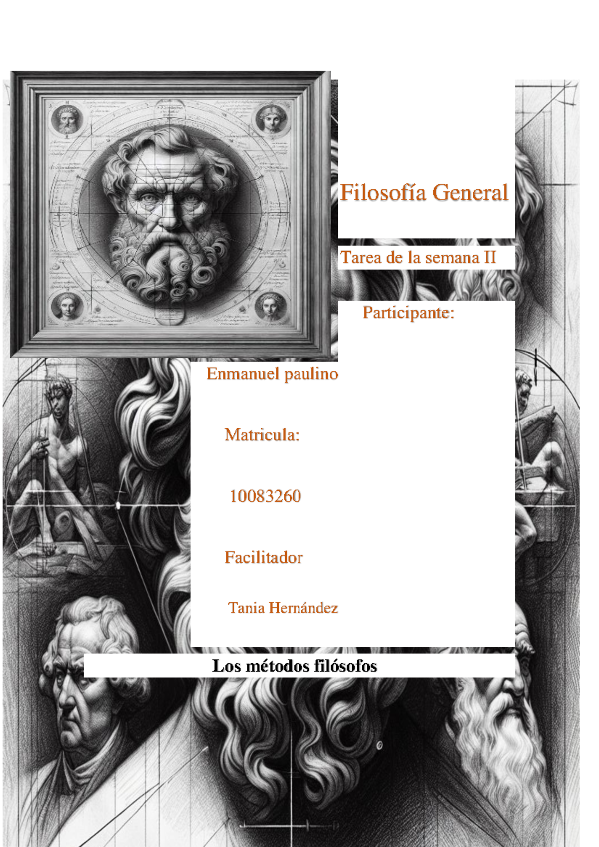 Filosofía General II - tarea de la semana 2 - Filosofía General Tarea ...