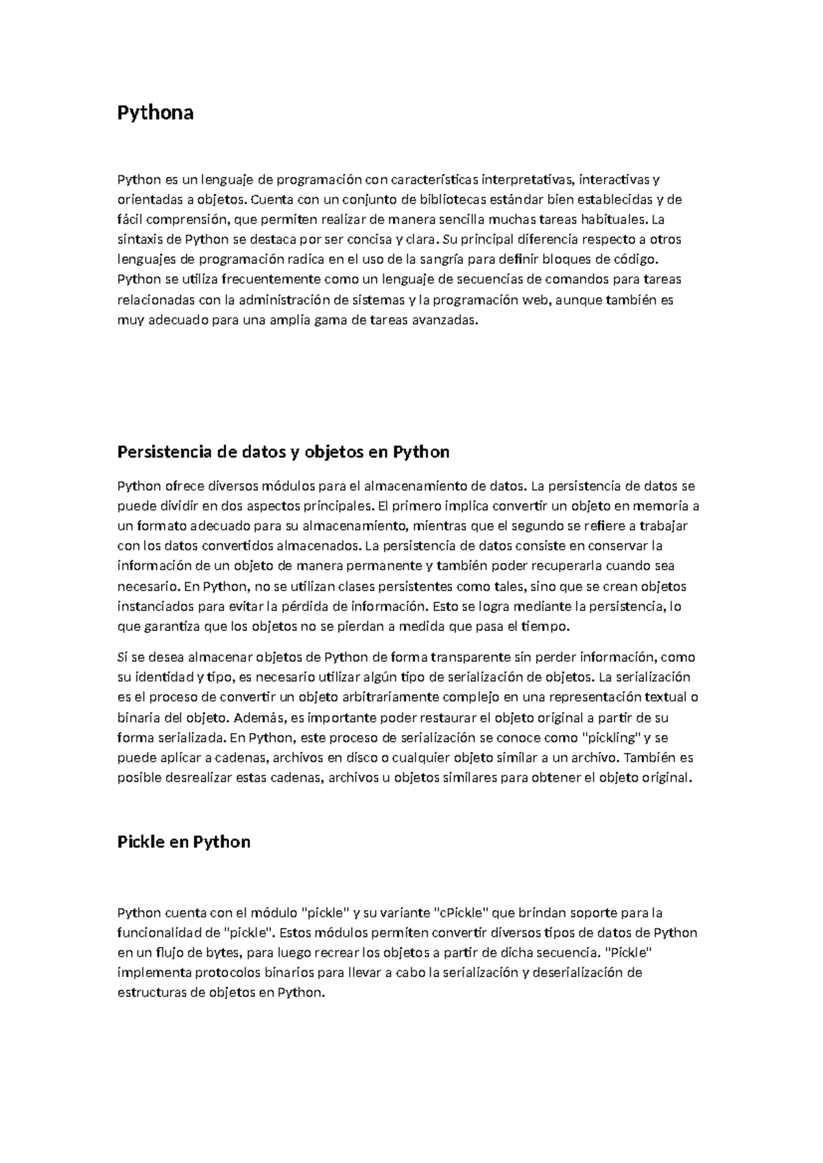 Python - Pythona Python es un lenguaje de programación con ...