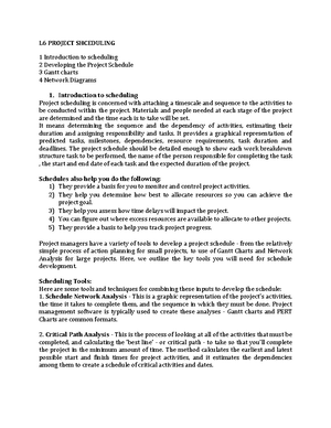 L4 PM Project Planning - L4 PROJECT PLANNING Project Planning A plan is ...