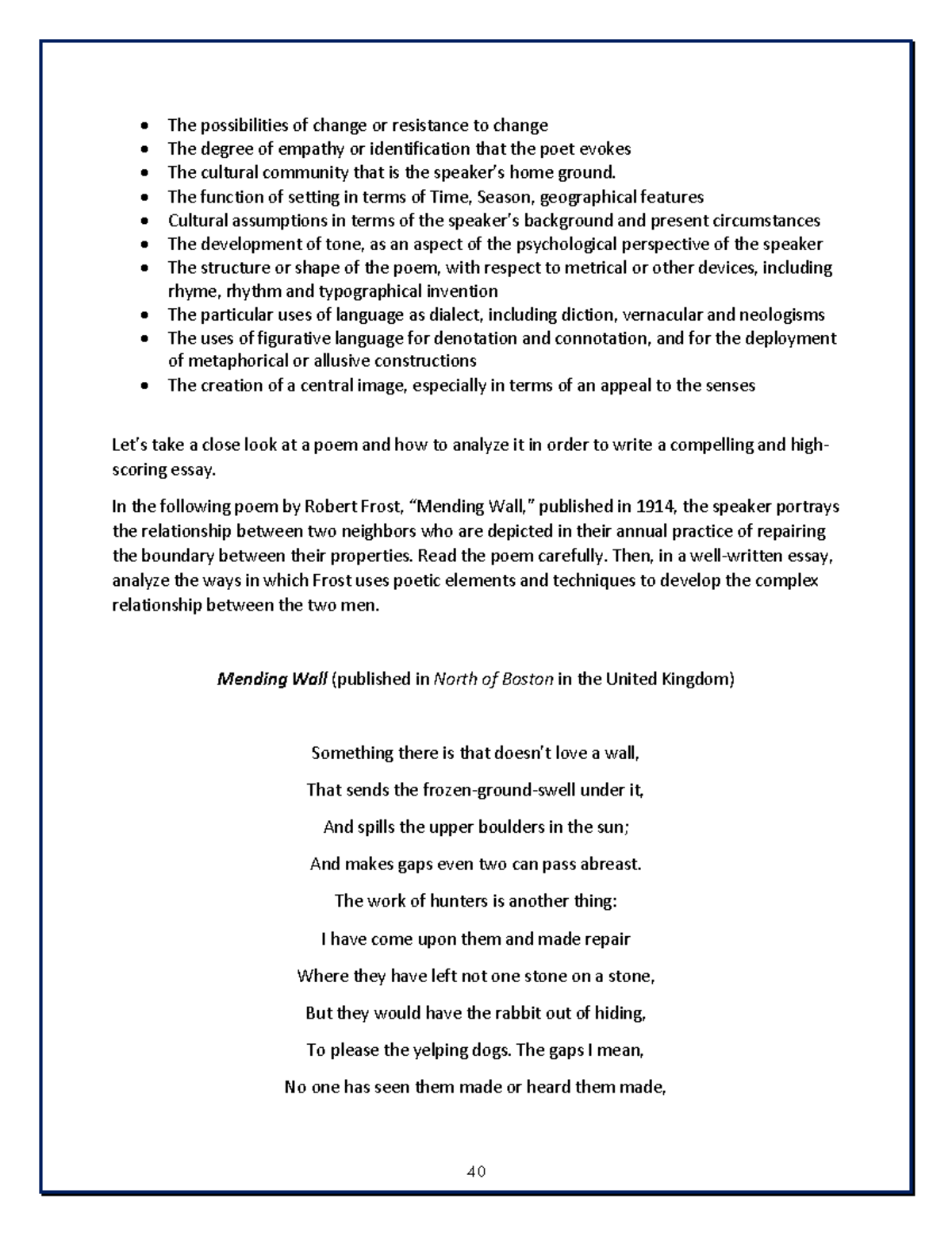 English Literature and Composition-12 - The possibilities of change or ...